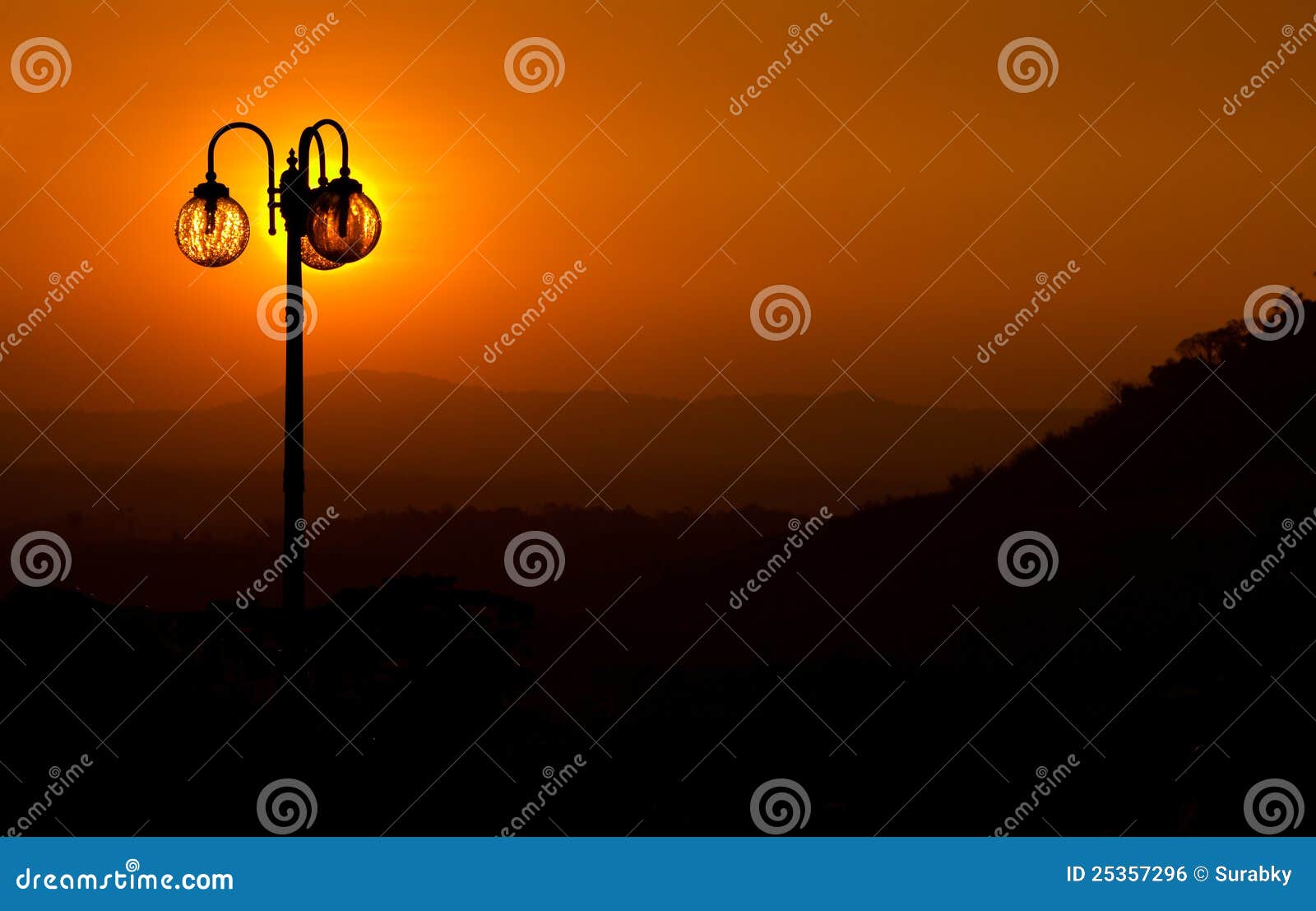 Light pillar at sunset stock photo. Image of evening - 25357296