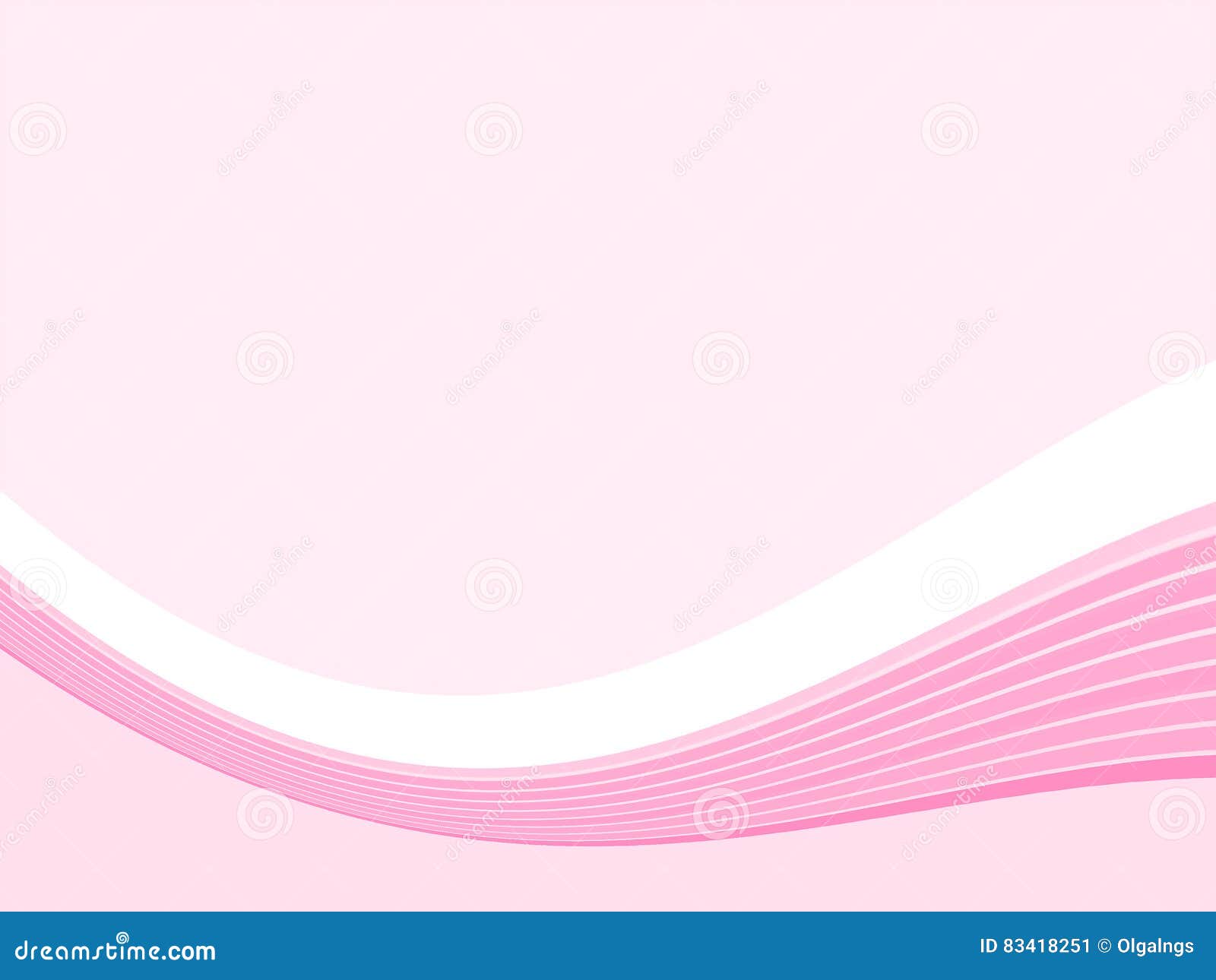 Light Pink Background with Curved Lines of Pink Color Stock ...