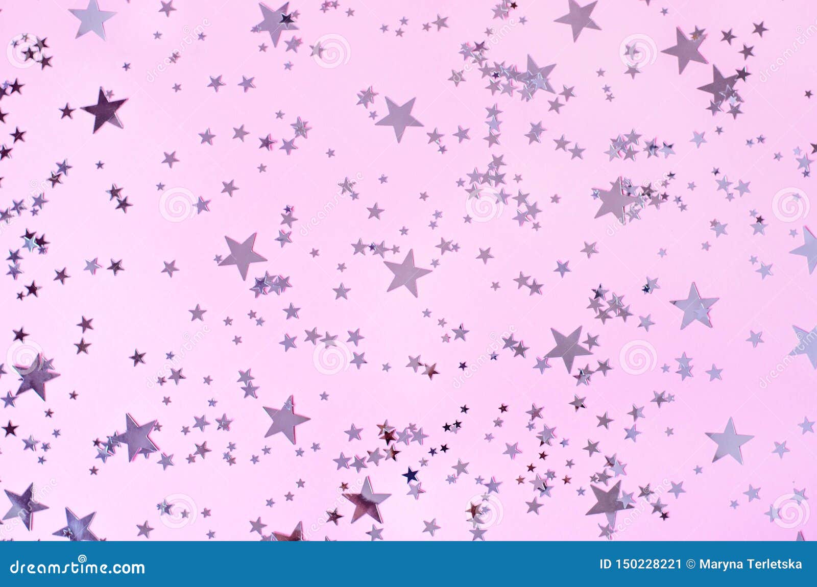 Light Pink Background with Many Shiny Stars Stock Image - Image of ...