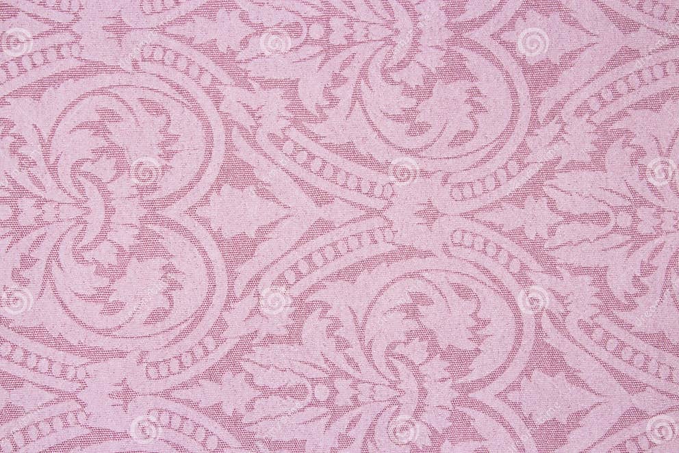 Light Pink Fabric Texture with Patterns. Stock Photo - Image of ornate ...
