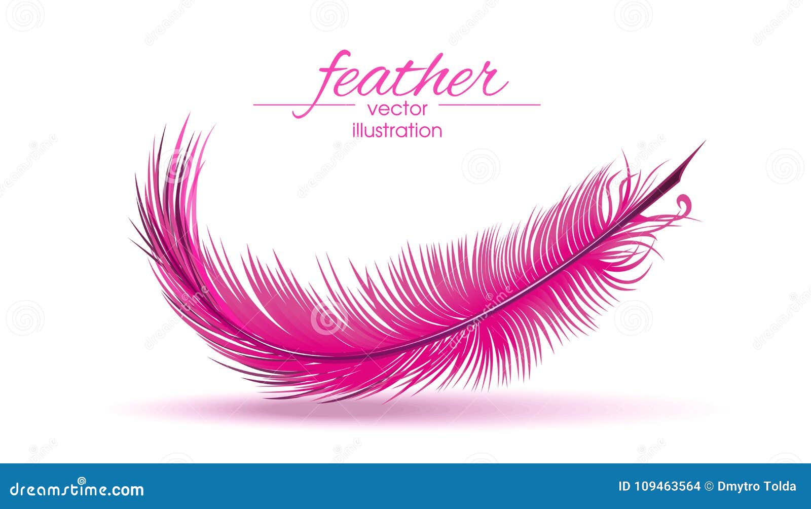 Feather Quill Pen Handdrawn Illustration. Cartoon Vector Clip Art Of A ...