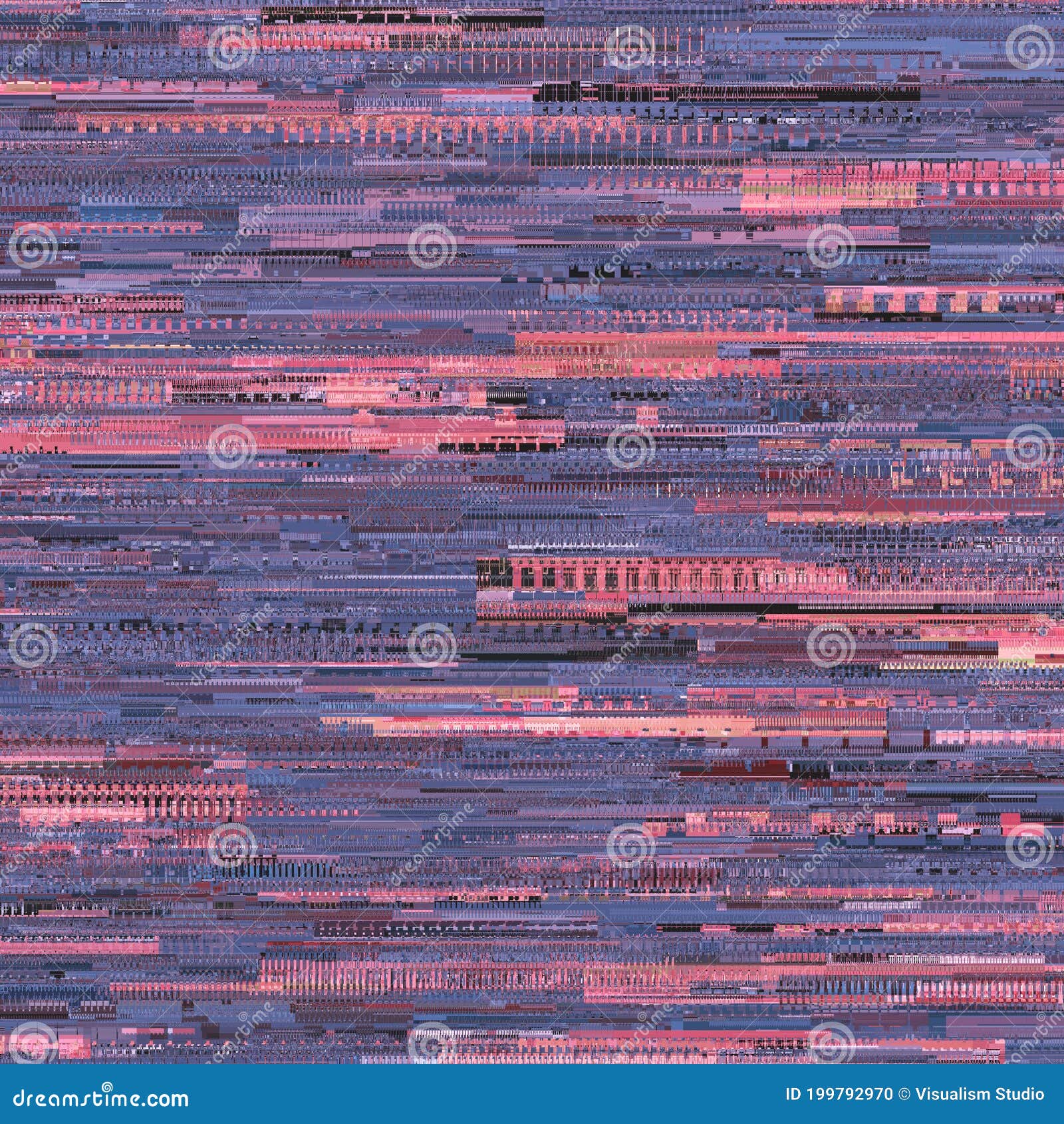 Light Pink Glitch Unique Design Abstract Digital Pixel Noise Error ...