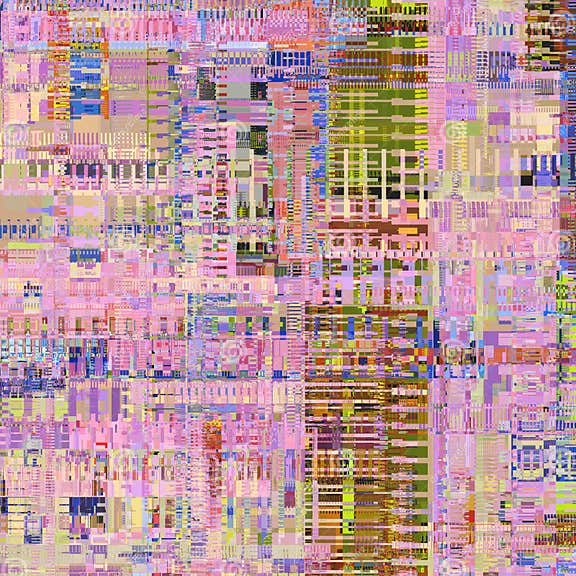 Light Pink Glitch Unique Design Abstract Digital Pixel Noise Error ...