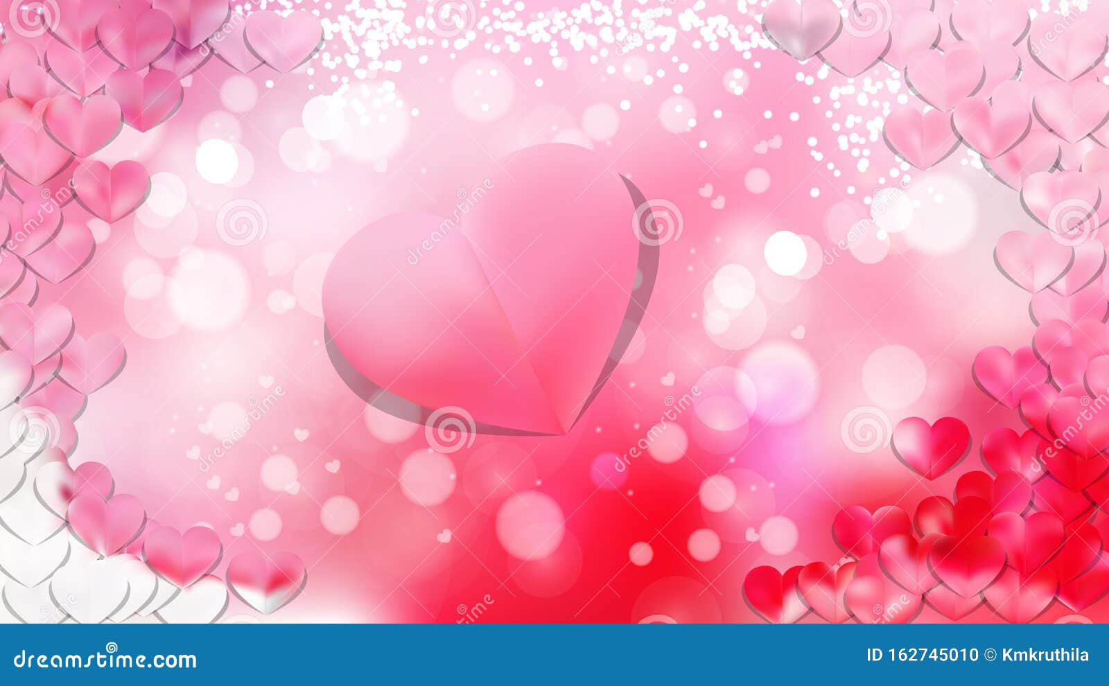 Light Pink Heart Background Illustrator Stock Vector - Illustration of ...