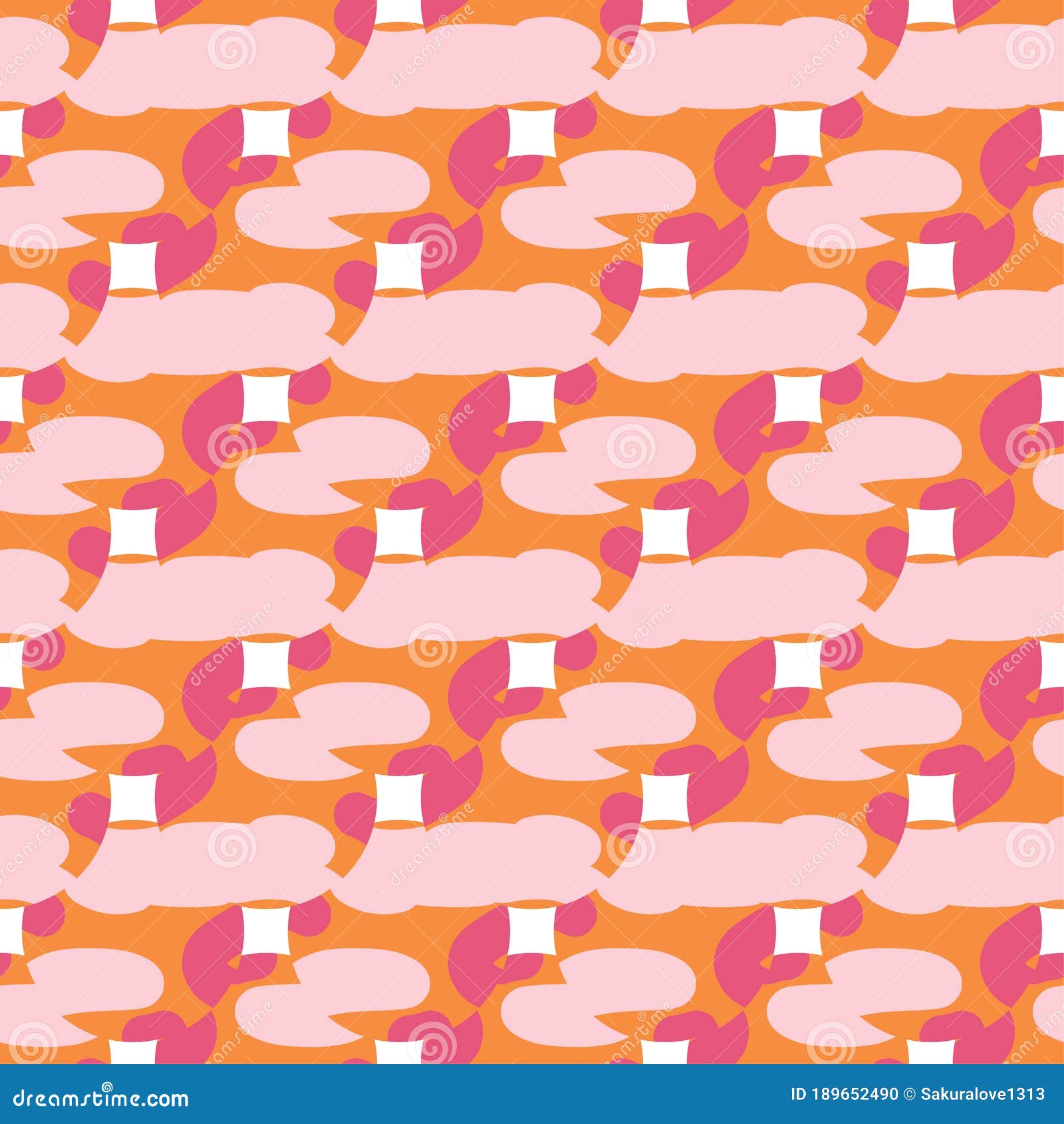 Light Pink Pattern with Magic Elements. Abstract Illustration with ...