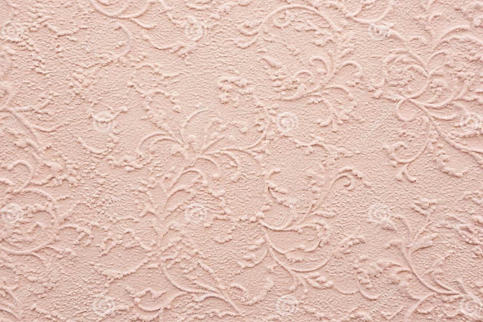 Light Pink Plaster Wall Texture with Abstract Stucco Pattern for ...
