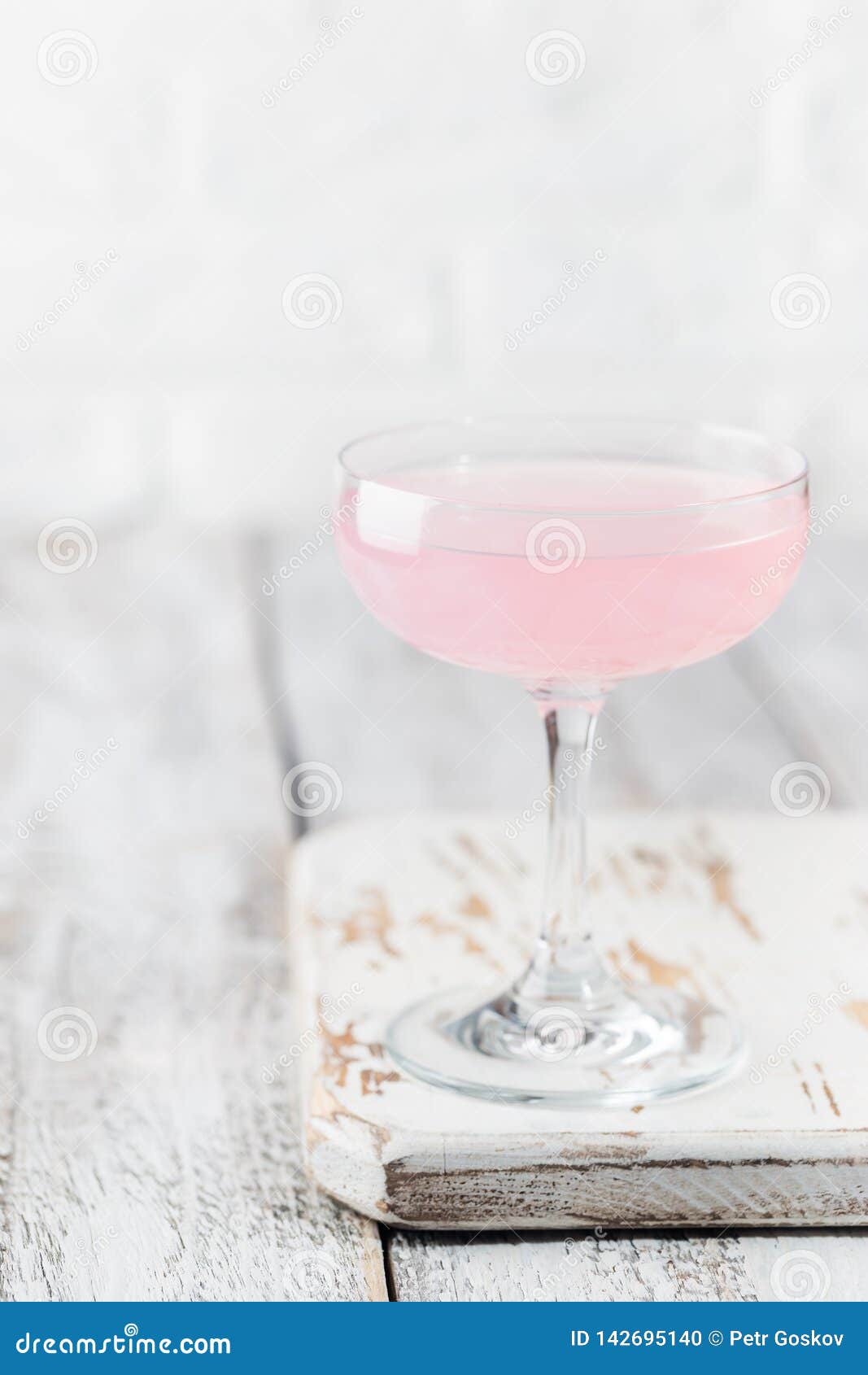 Light pink rose cocktail stock photo. Image of cool - 142695140