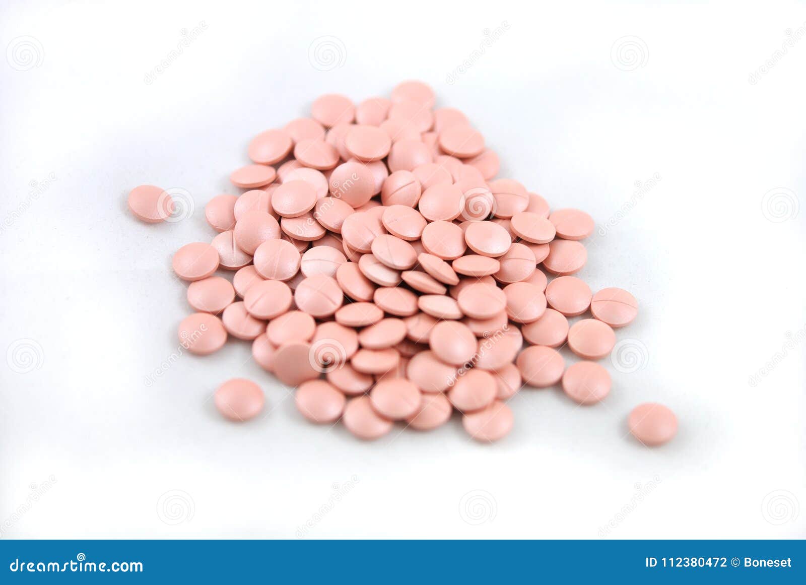 Red Round Tablets In An Isolation Stick Royalty-Free Stock Photography ...