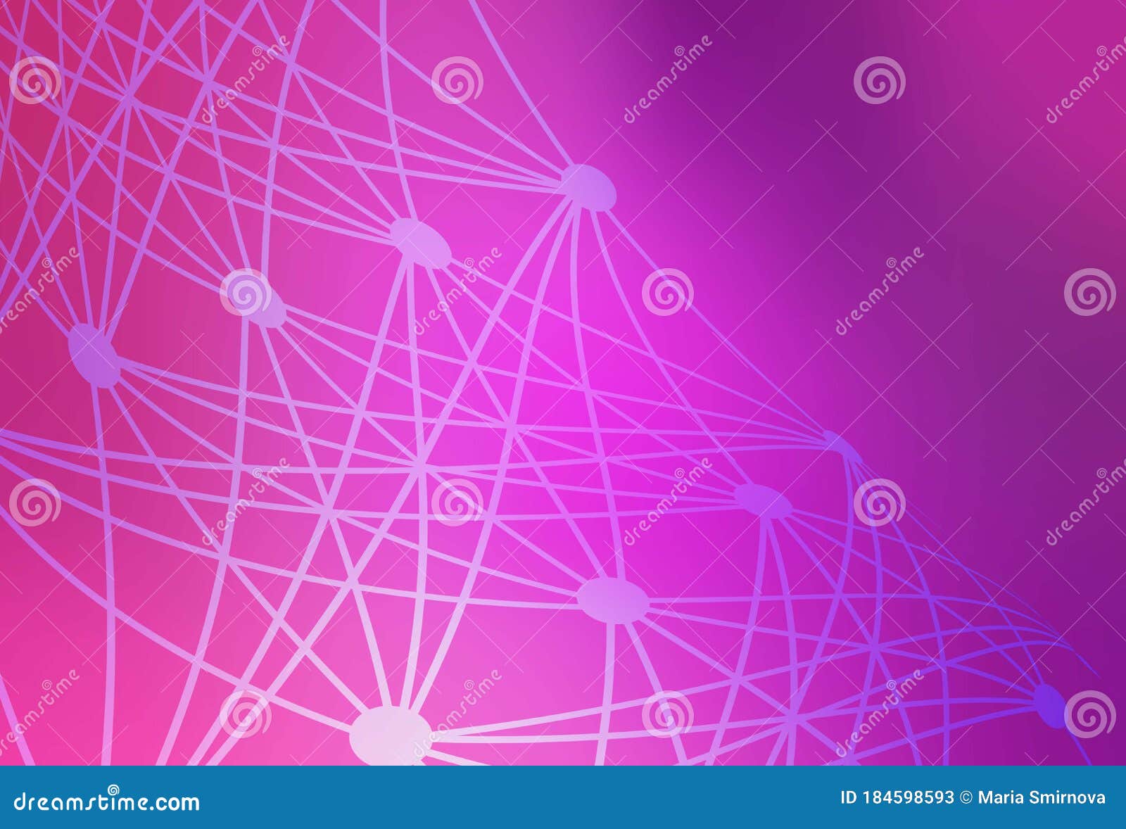Light Pink Vector Template with Artificial Intelligence Structure ...