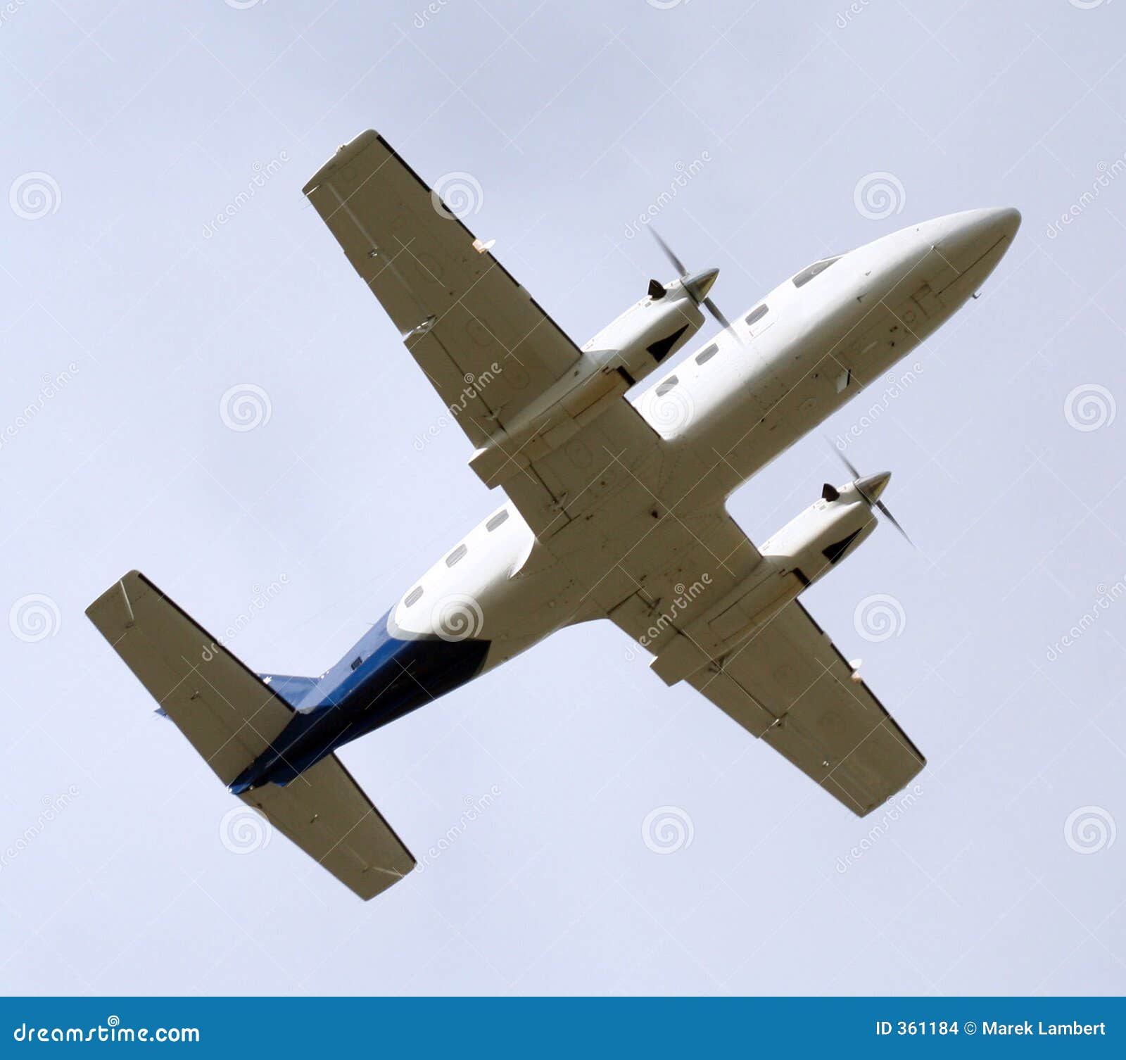 Light Plane from below stock photo. Image of propellor - 361184