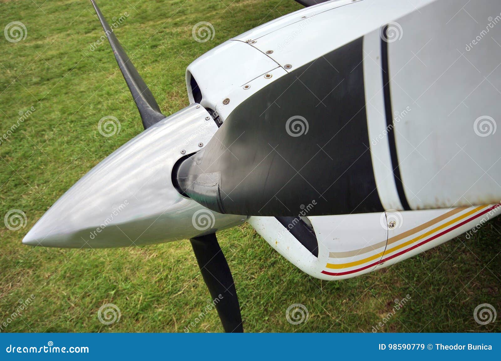 Light plane propeller stock image. Image of mechanical - 98590779