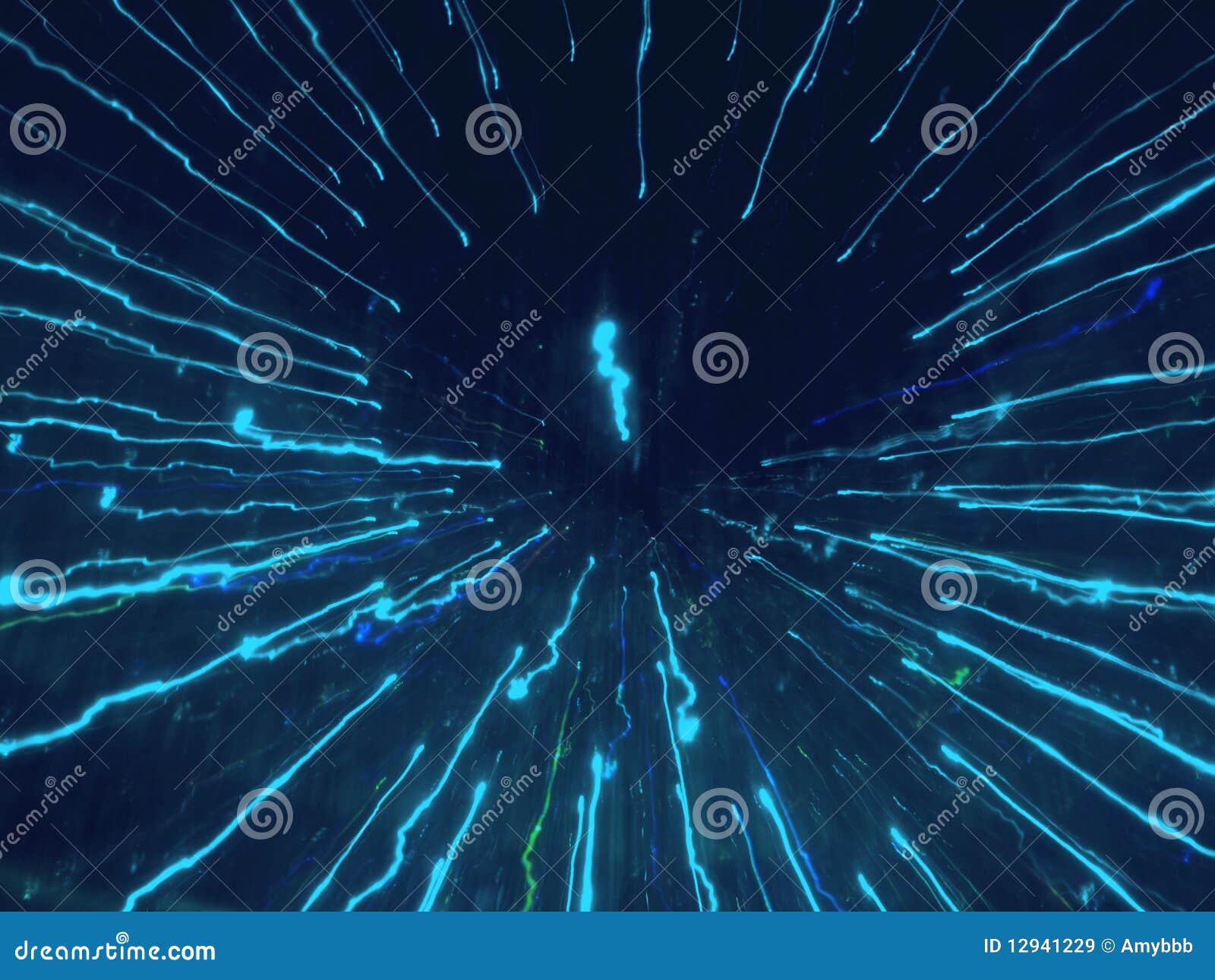 Light Play: Blue Cyber Lightning Stock Image - Image of cyber, backdrop ...