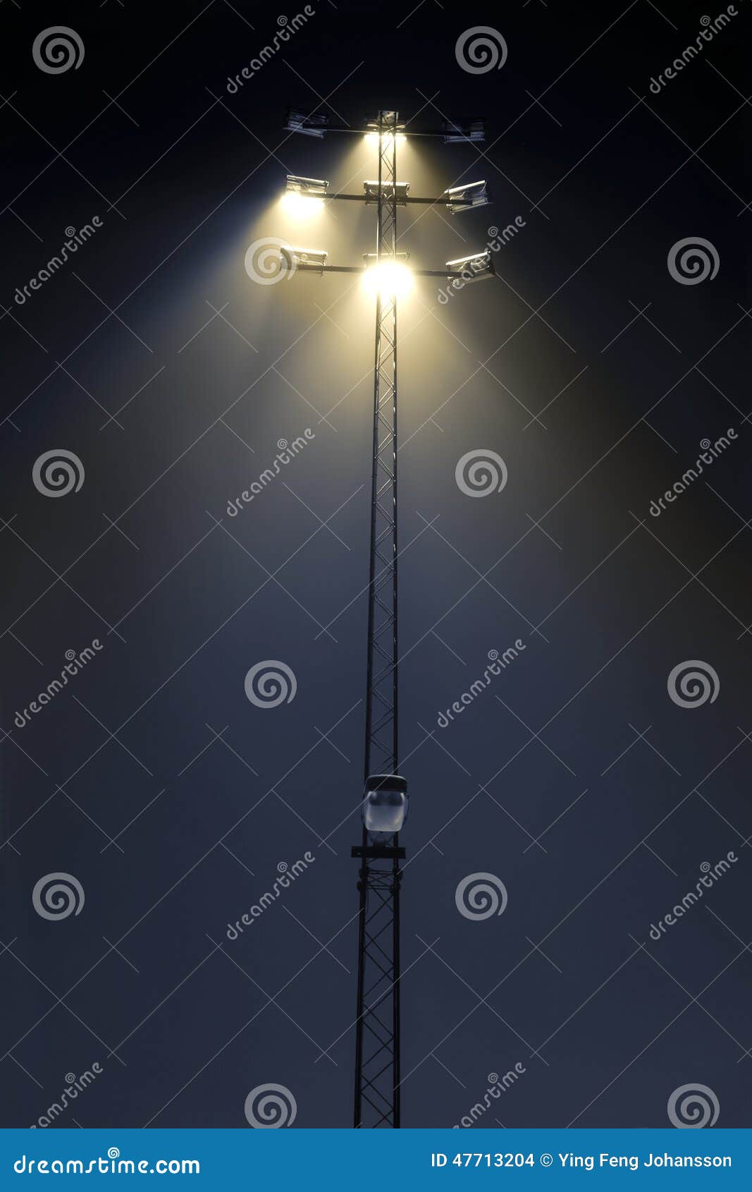 Light pole stock photo. Image of lamp, blue, beams, sport - 47713204
