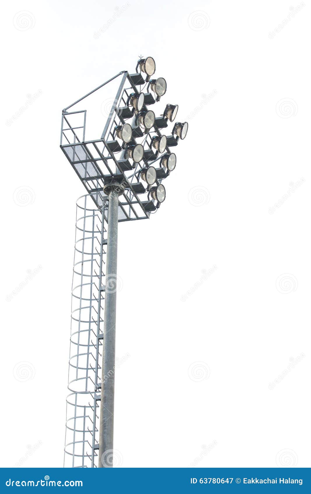 Light Pole Isolated on White Stock Image - Image of lamp, power: 63780647