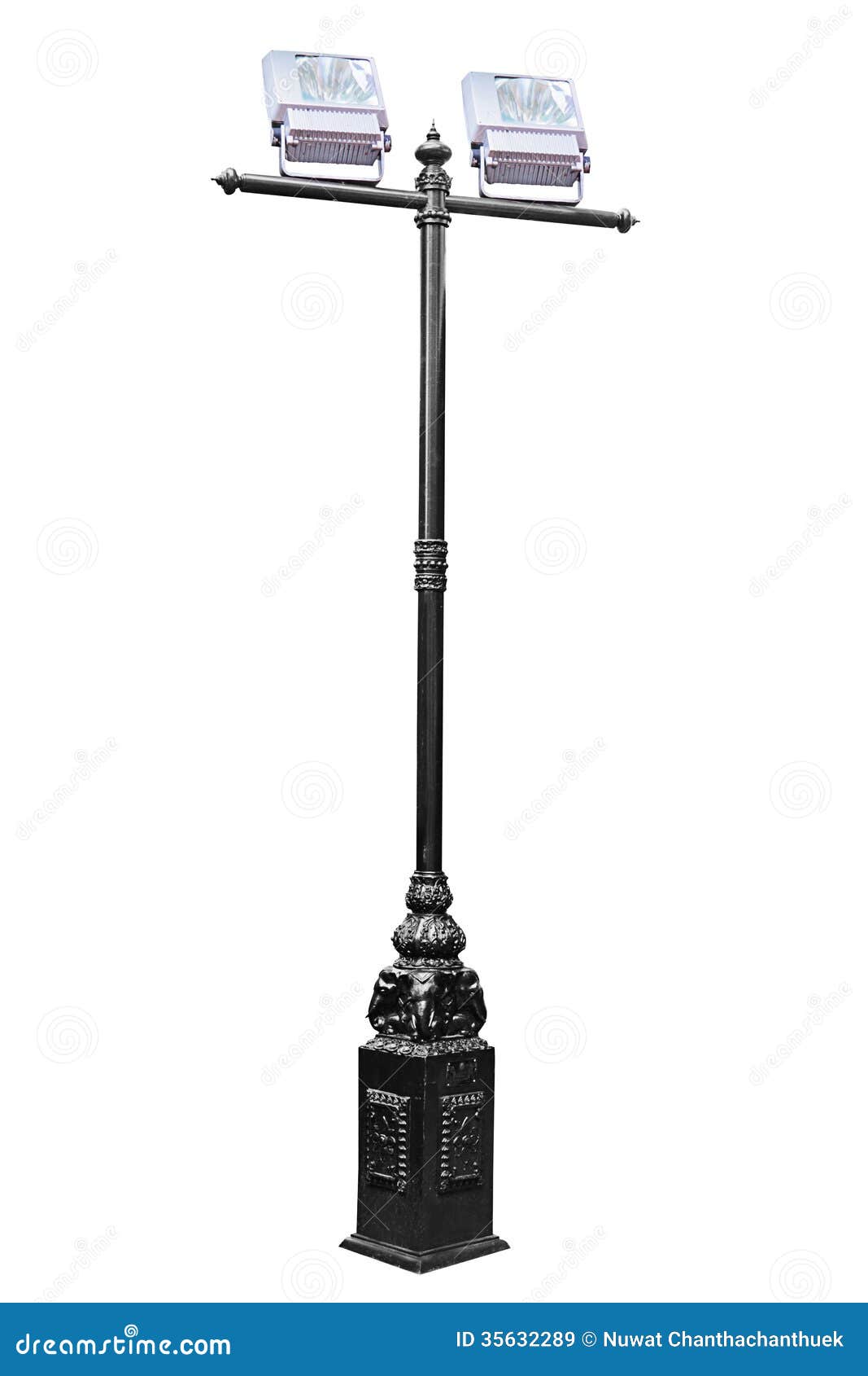Light pole isolated stock image. Image of illumination - 35632289