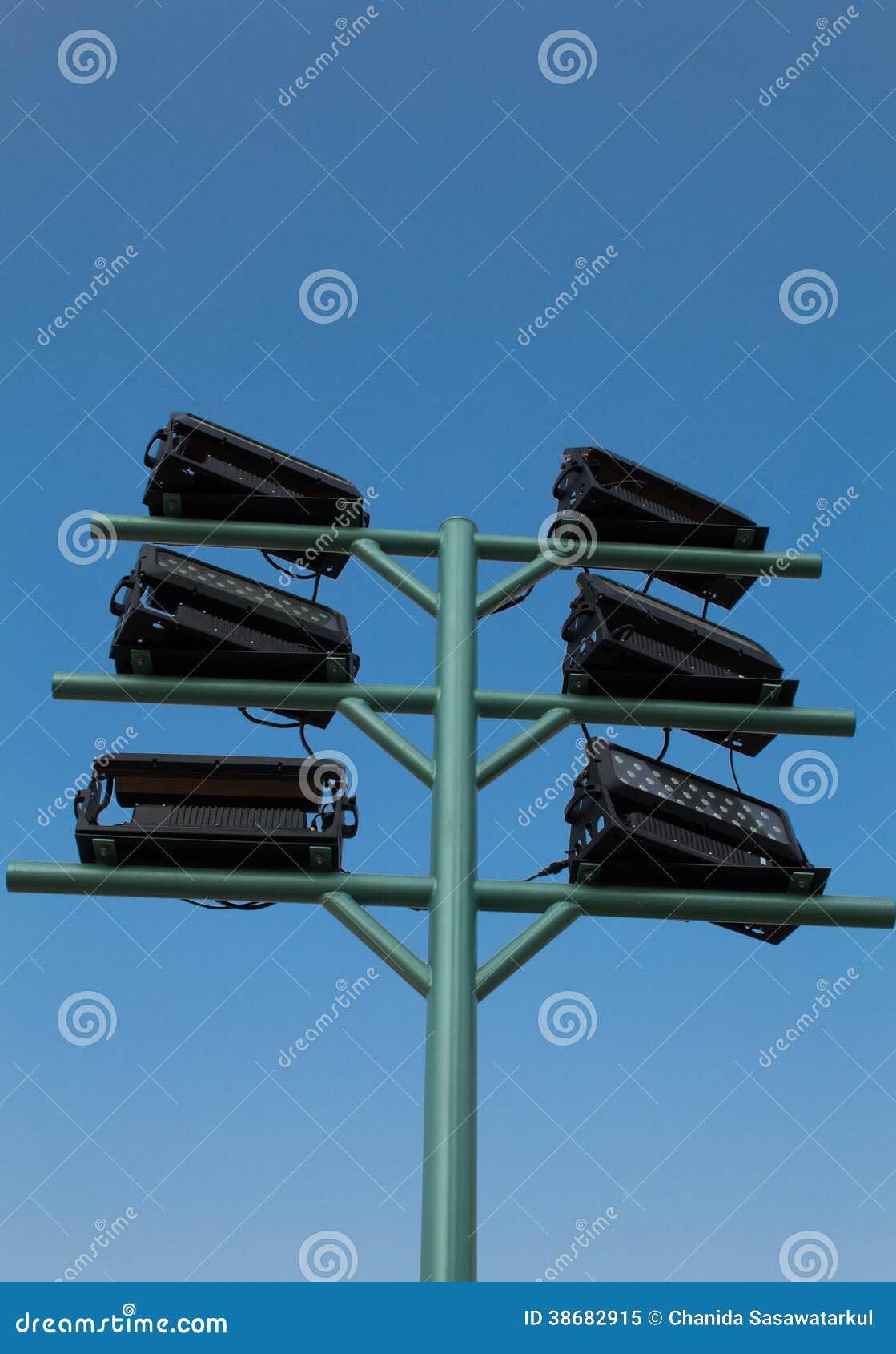 Light pole stock image. Image of green, large, lantern - 38682915