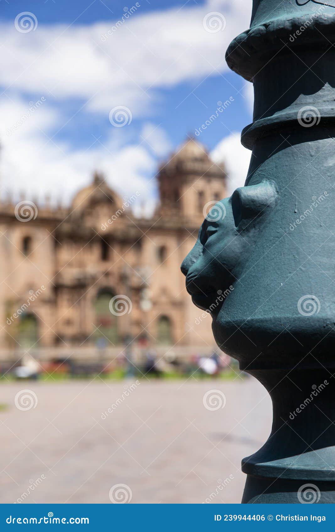 Light Pole with a Puma Sculpture in Cusco Peru. Stock Photo - Image of ...