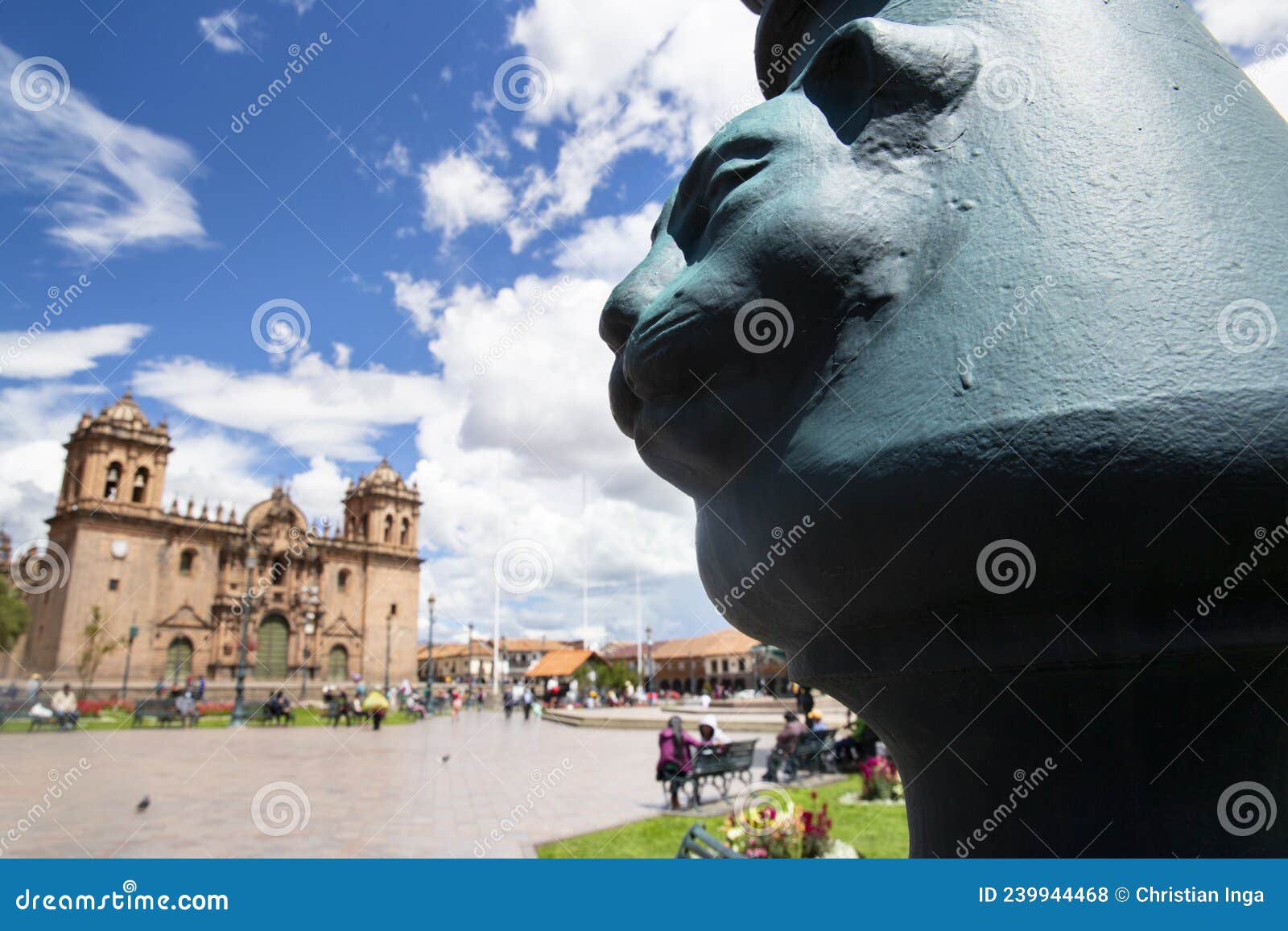 Light Pole with a Puma Sculpture in Cusco Peru. Editorial Stock Photo ...