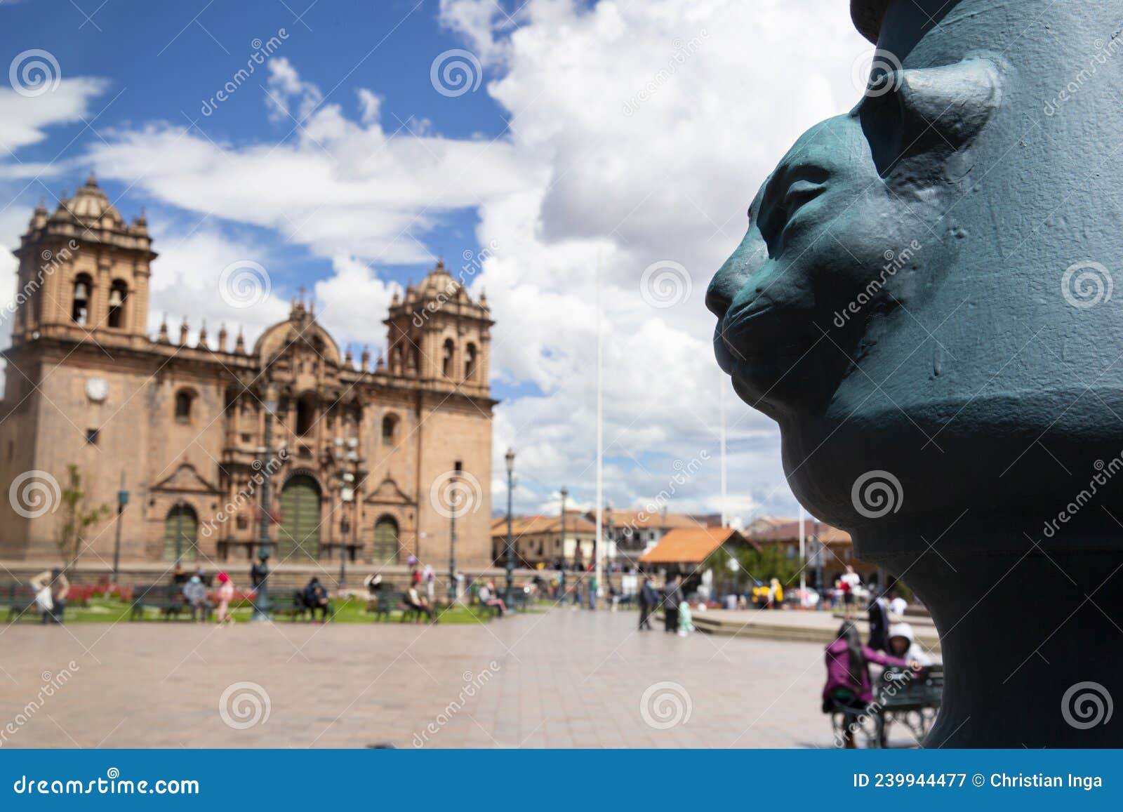 Light Pole with a Puma Sculpture in Cusco Peru. Editorial Photography ...
