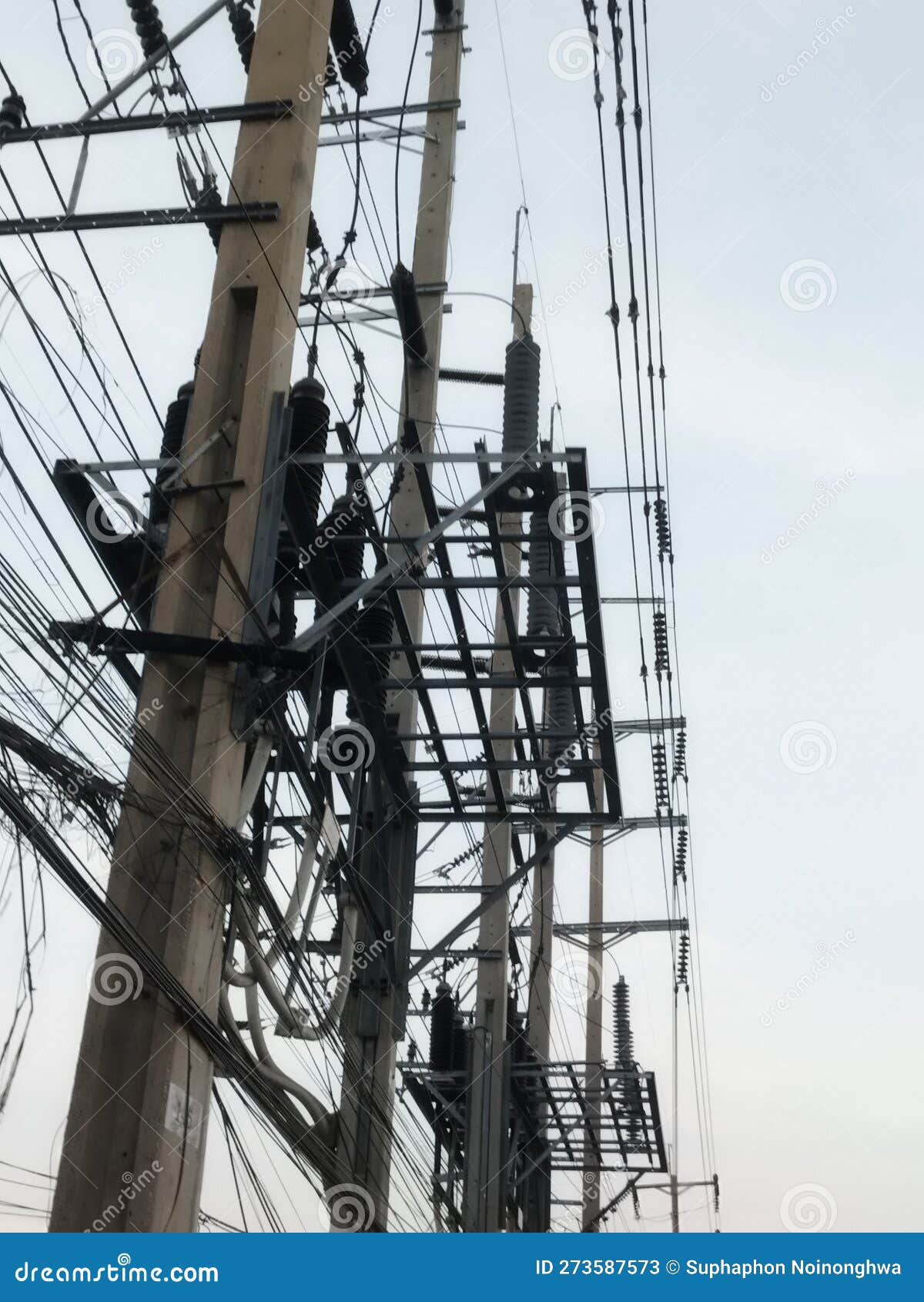 Light Pole on the Side of a Public Road Stock Image - Image of light ...