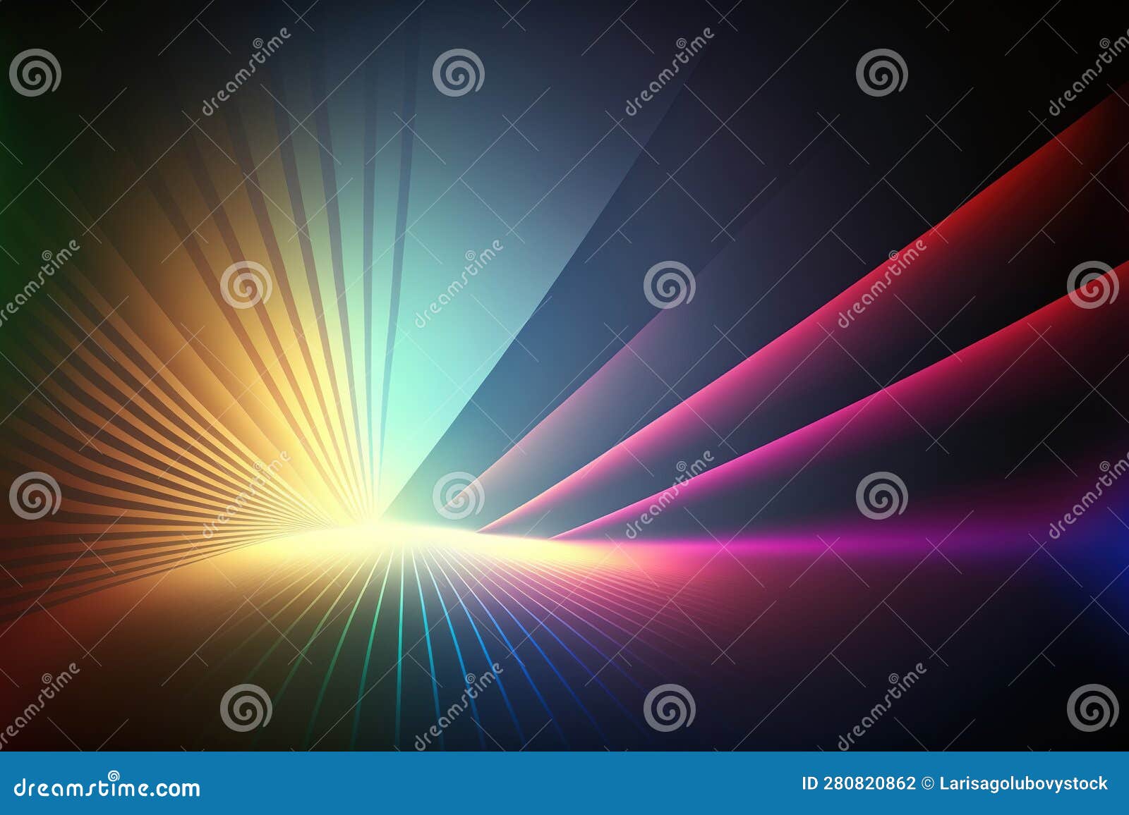 Light Projection Graphic Banner Neon Illustration Stock Illustration ...