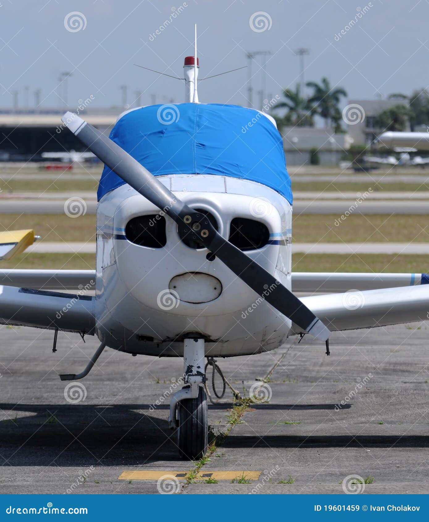 Light propeller airplane stock image. Image of airplane - 19601459
