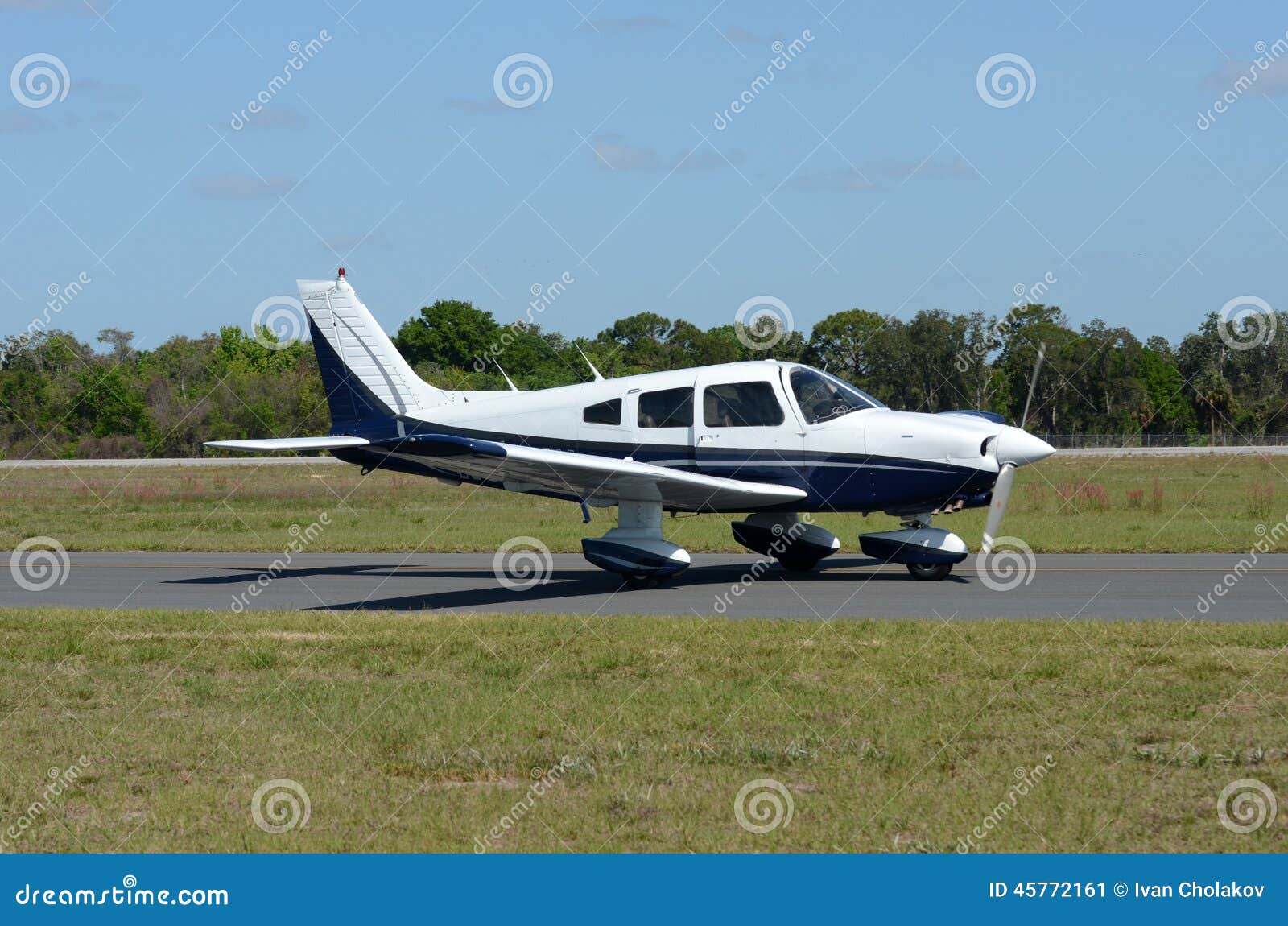 Light propeller airplane stock image. Image of view, airplane - 45772161