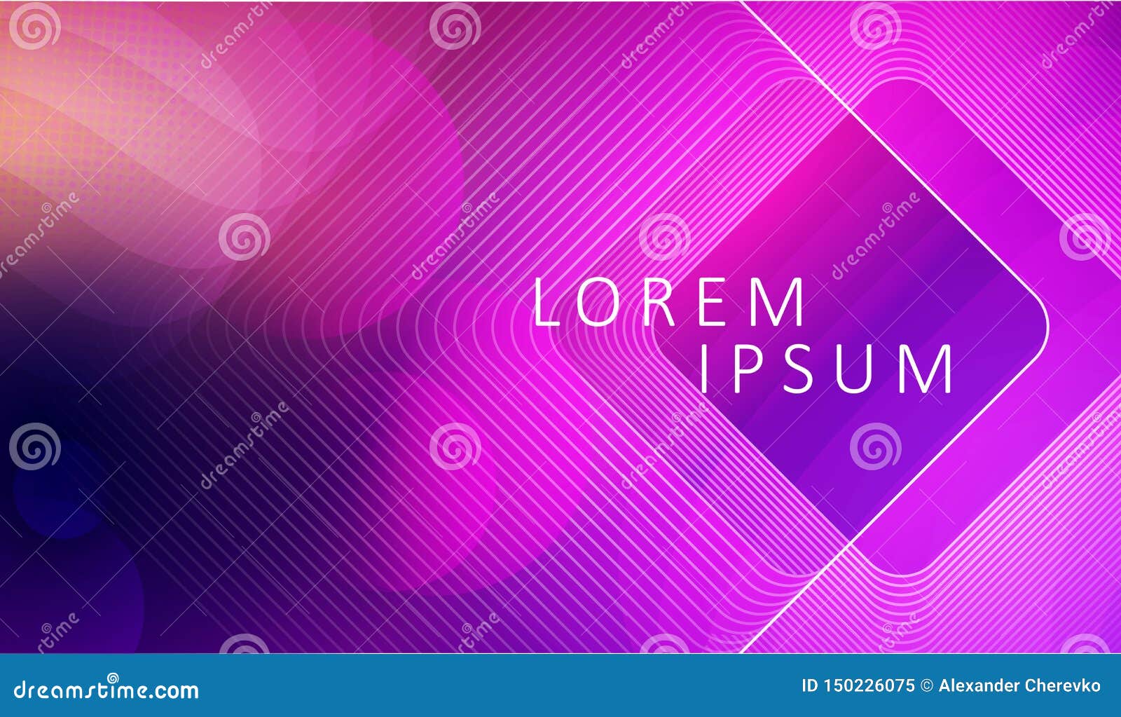 Light Purple Abstract Background with Square Frame and Light Circles ...
