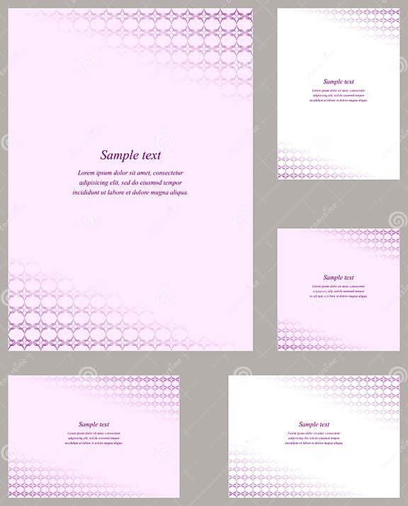 Light Purple Curved Pattern Page Corner Design Stock Vector ...