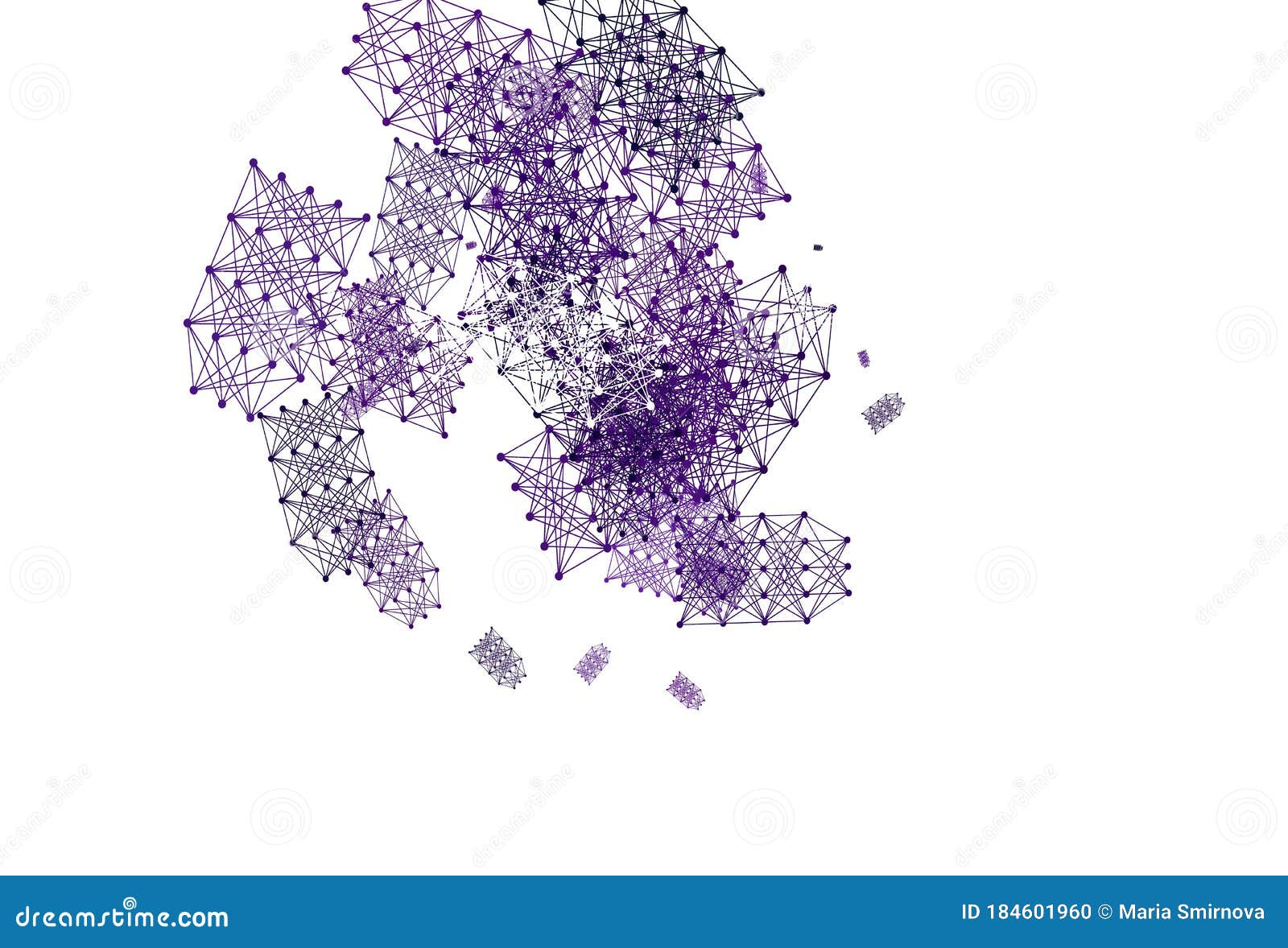 Light Purple, Pink Vector Backdrop with Artificial Intelligence Data ...