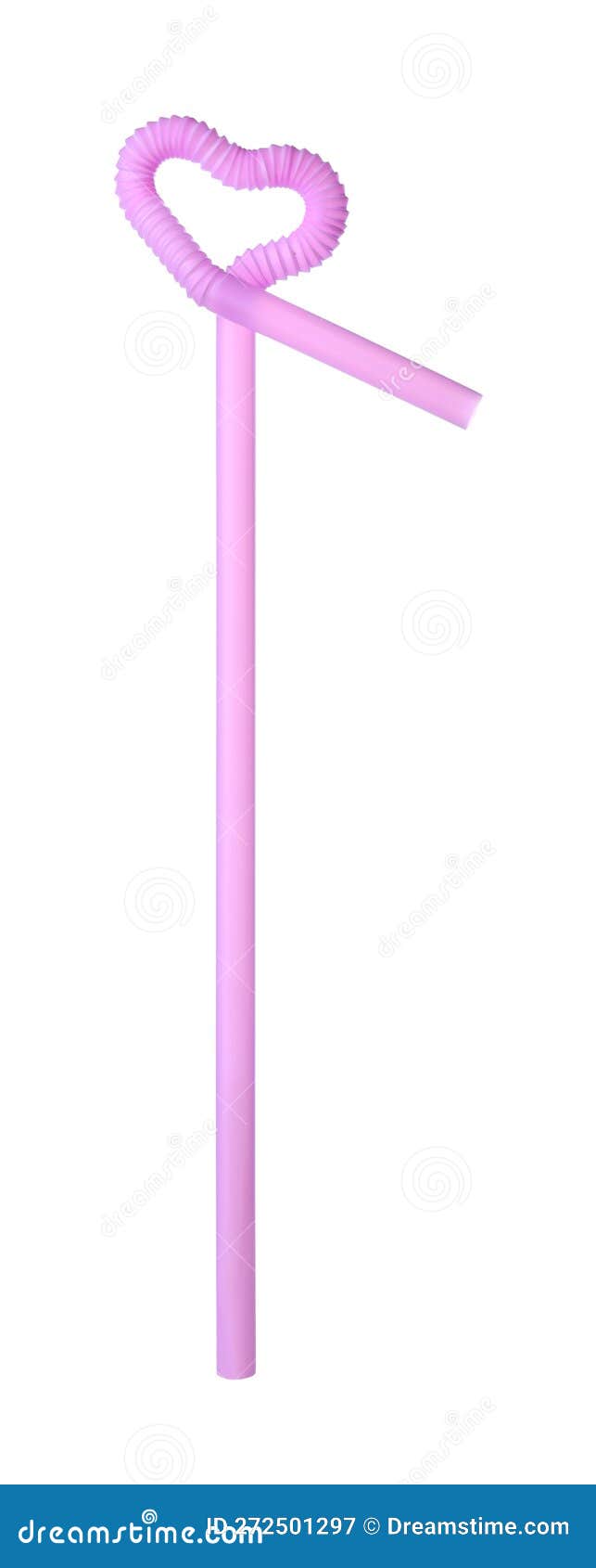 Light Purple Plastic Cocktail Straw Isolated on White Stock Image ...