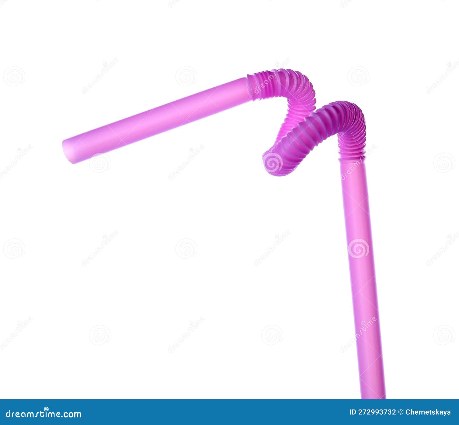 Light Purple Plastic Cocktail Straw Isolated on White Stock Photo ...