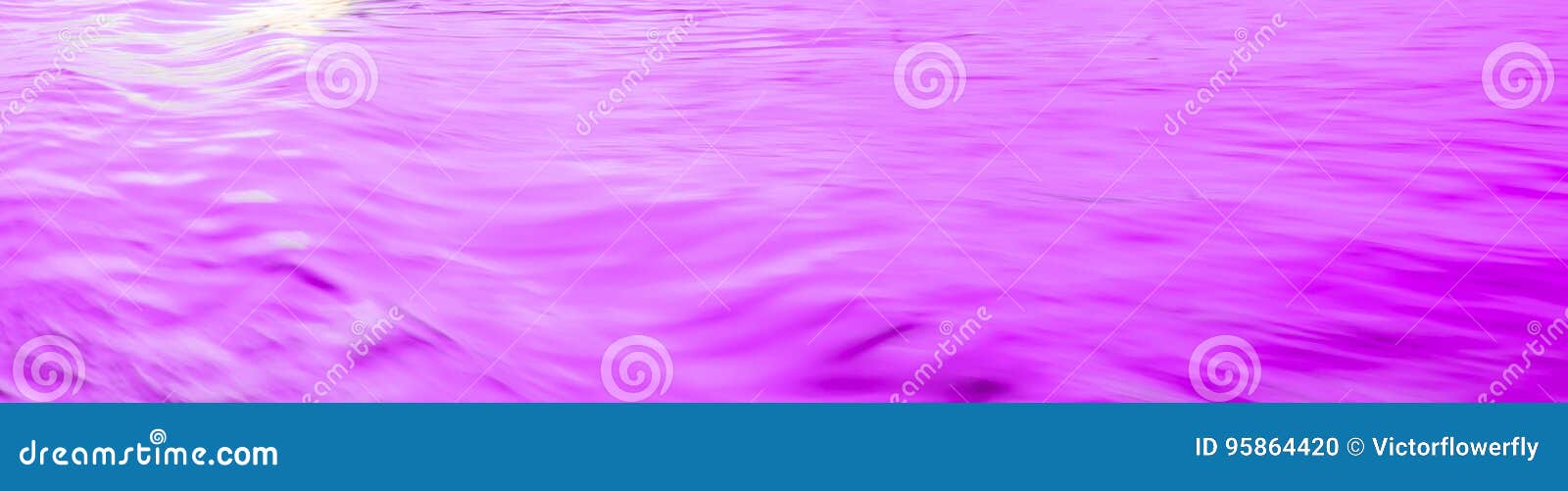 Light Purple Reflection on River Wave Ripples Surface. Abstract ...