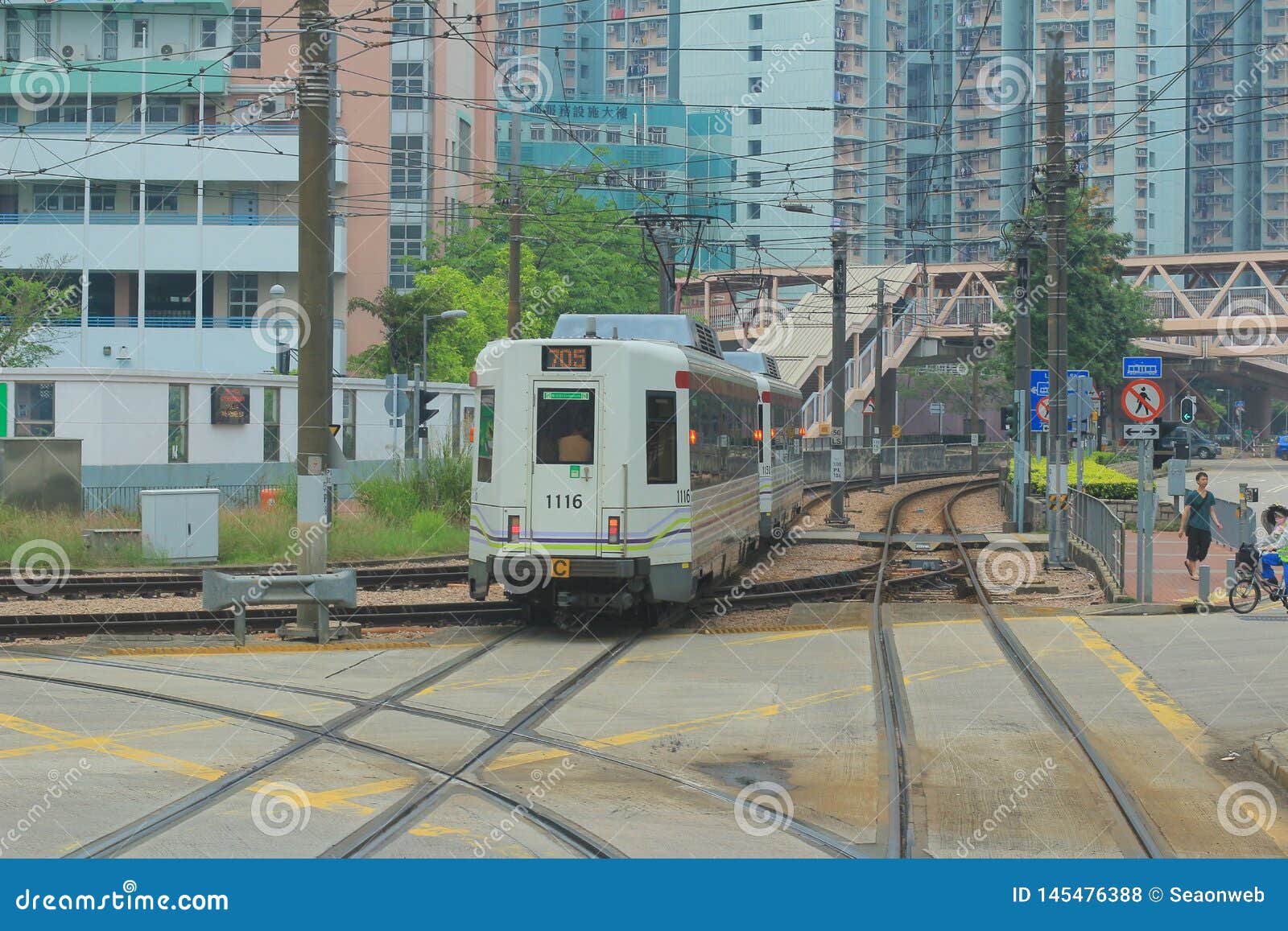 Light Rail Hong Kong 27 April 2014 Editorial Stock Photo - Image of ...