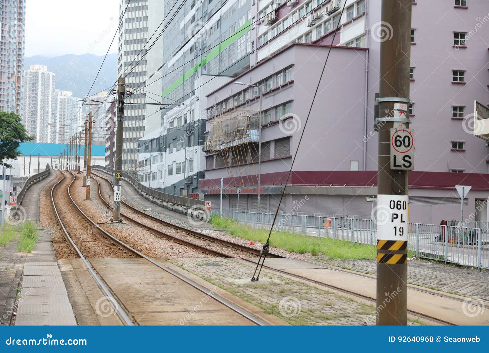 Light Rail Hong Kong at Tuen Mun Editorial Image - Image of platform ...