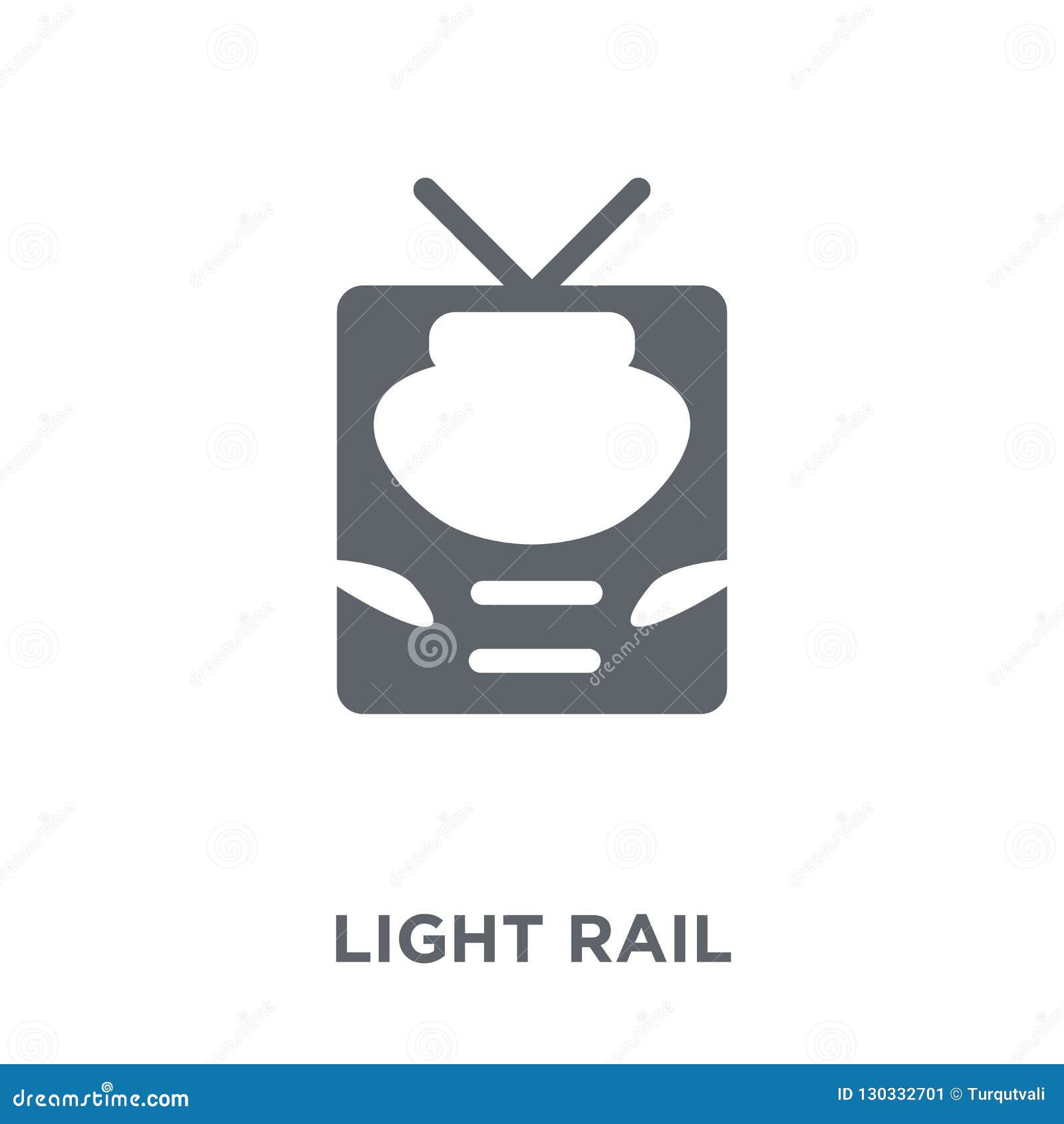 Light Rail Icon from Transportation Collection. Stock Vector ...