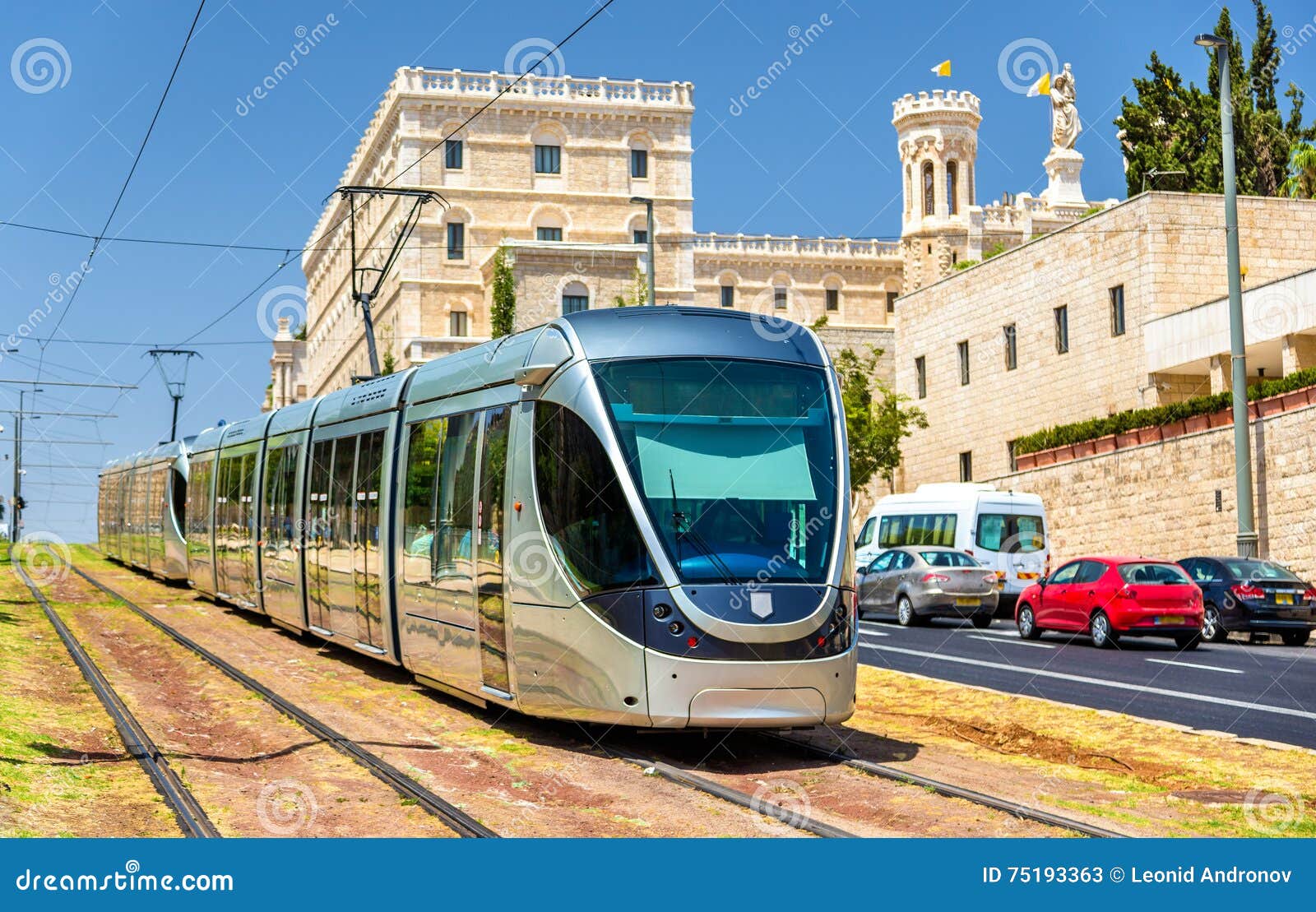 Light Rail System in Jerusalem - Israel Stock Image - Image of light ...