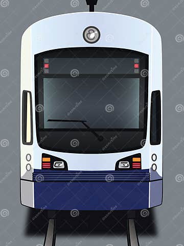Light Rail Train stock vector. Illustration of light - 14132833