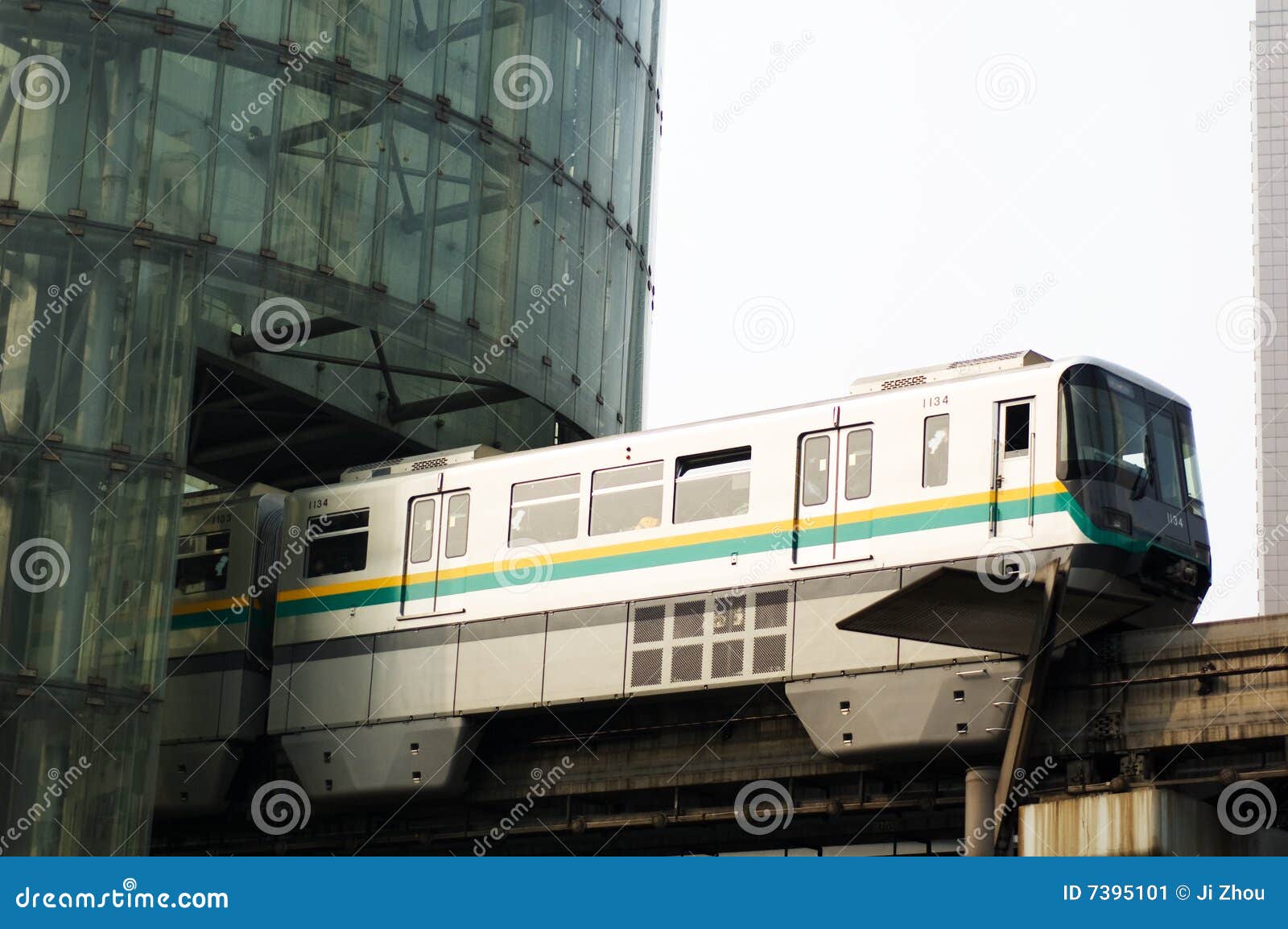 Light rail train stock image. Image of easy, china, high - 7395101
