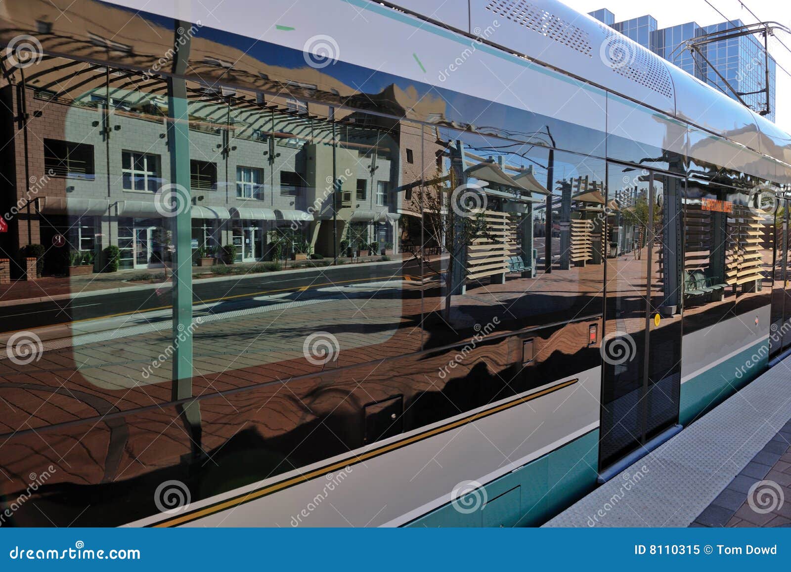 Light rail train carriage stock image. Image of phoenix - 8110315