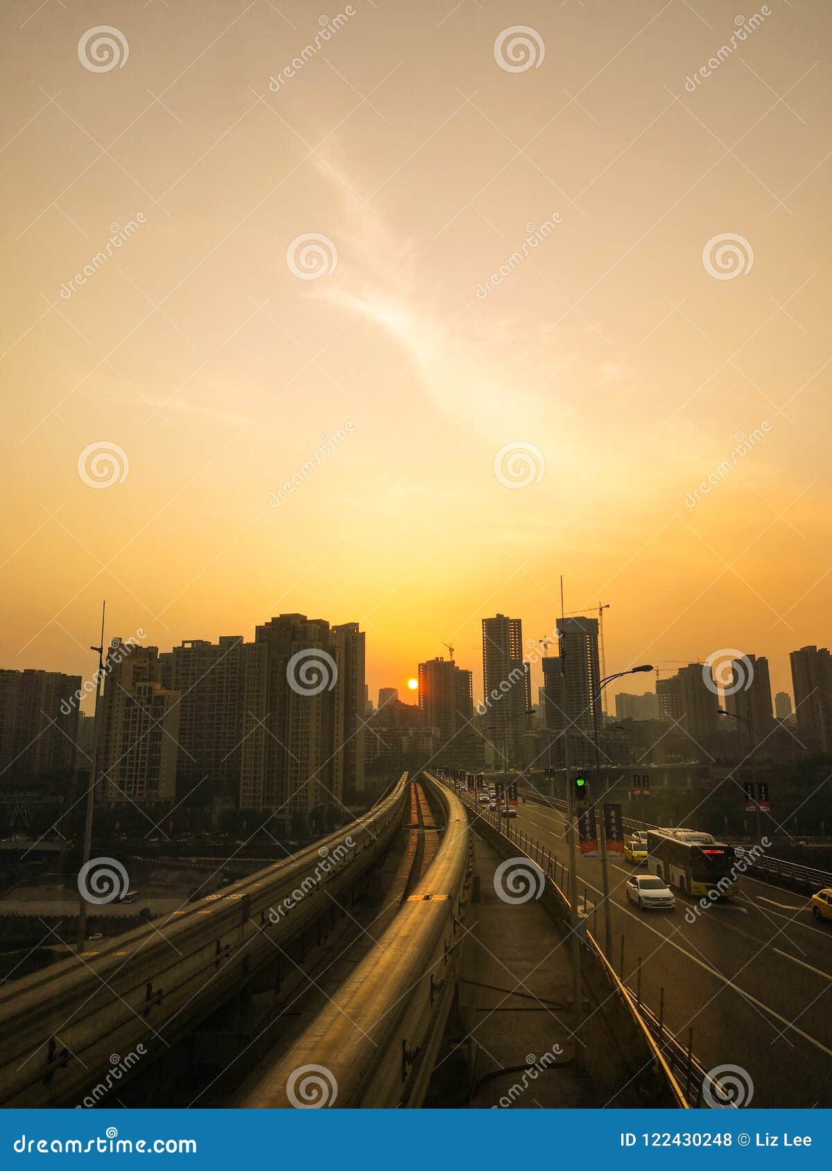 Light Rail Train Tracks editorial stock photo. Image of quick - 122430248