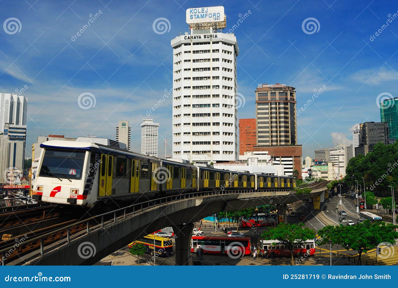 Light Rail Transit (LRT) editorial stock image. Image of rapid - 25281719