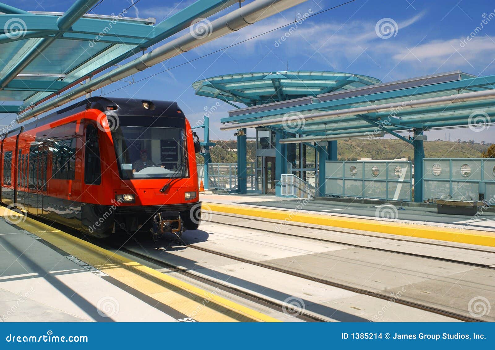 Light rail trolley stock photo. Image of rail, tram, transport - 1385214