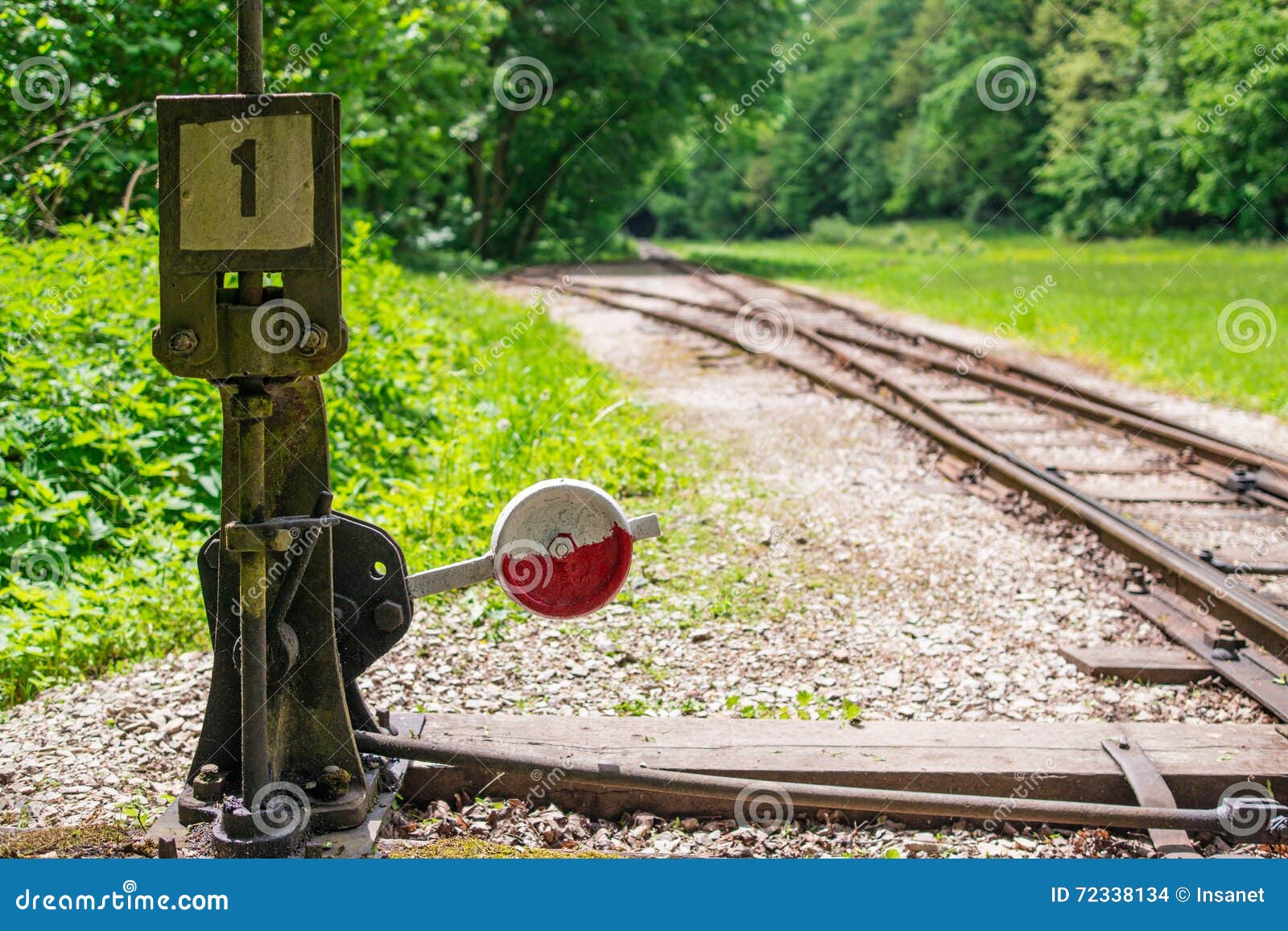 Light railway switch stock photo. Image of ground, land - 72338134