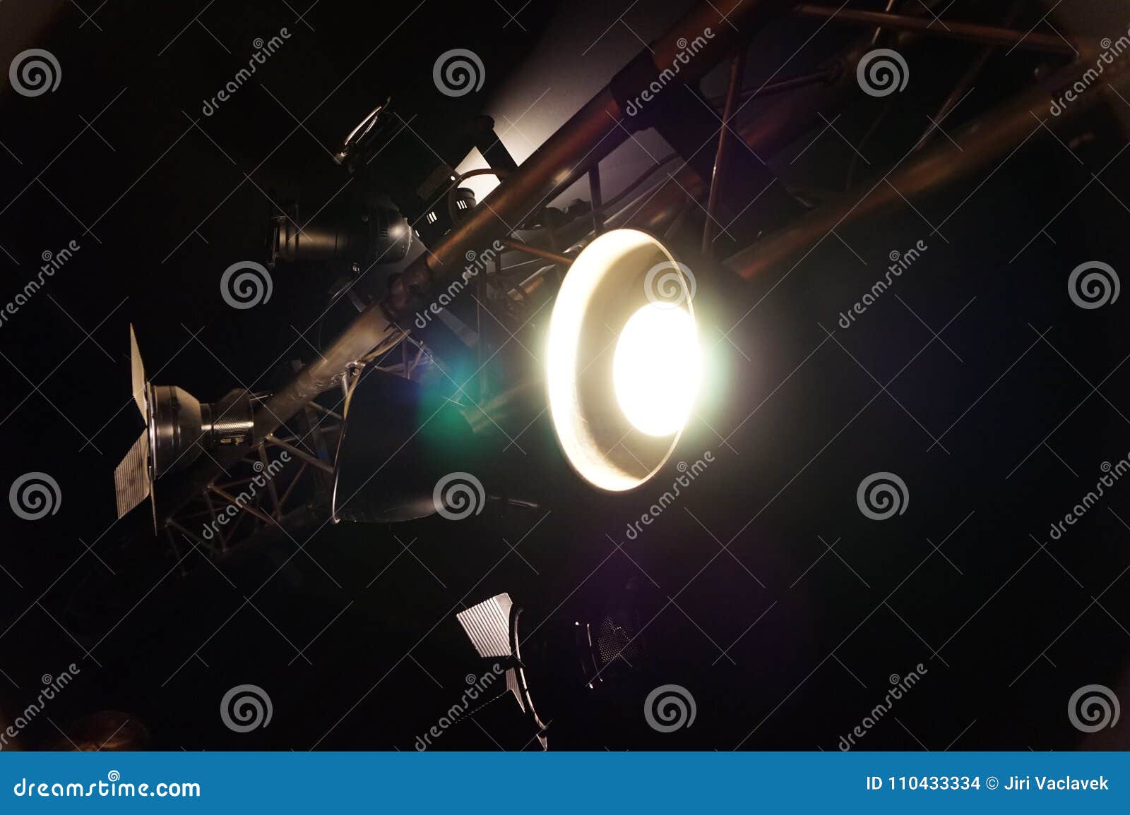 Light ramp in the night stock photo. Image of electric - 110433334