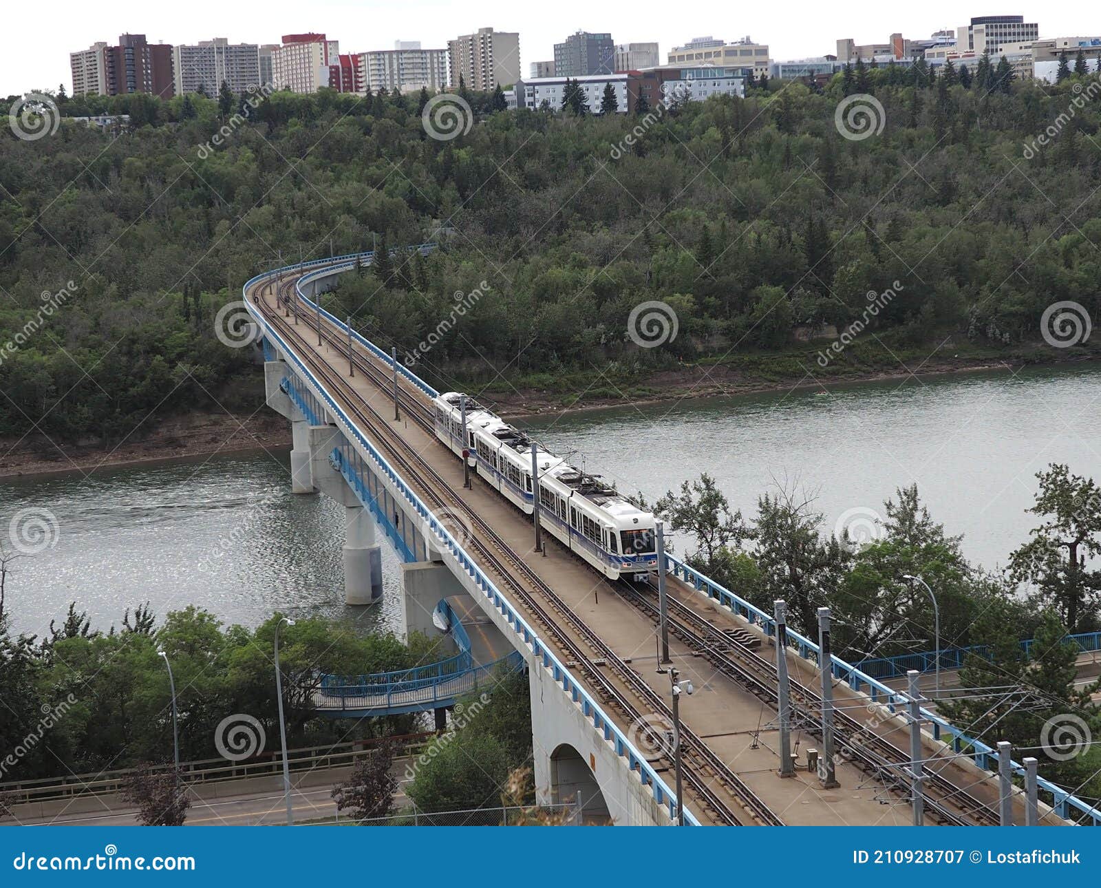 Rapid Transit Train in Edmonton Alberta Editorial Photography - Image ...