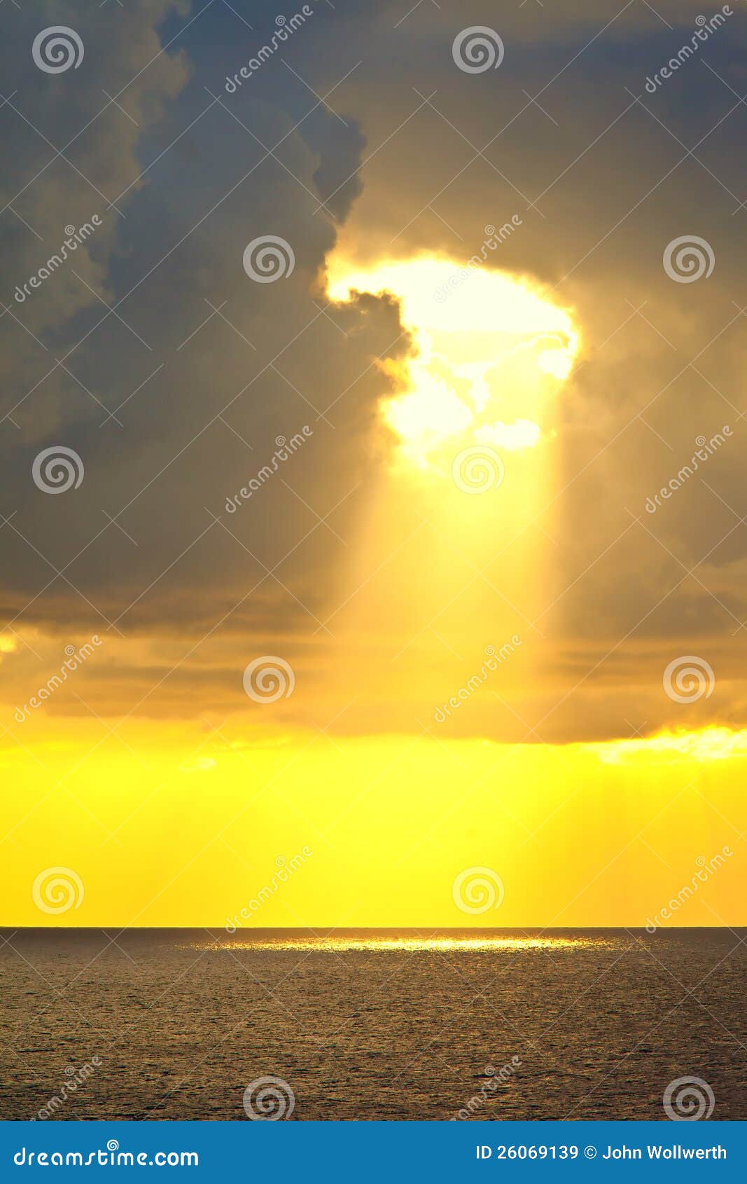Light Ray Coming through the Clouds Stock Image - Image of freedom ...