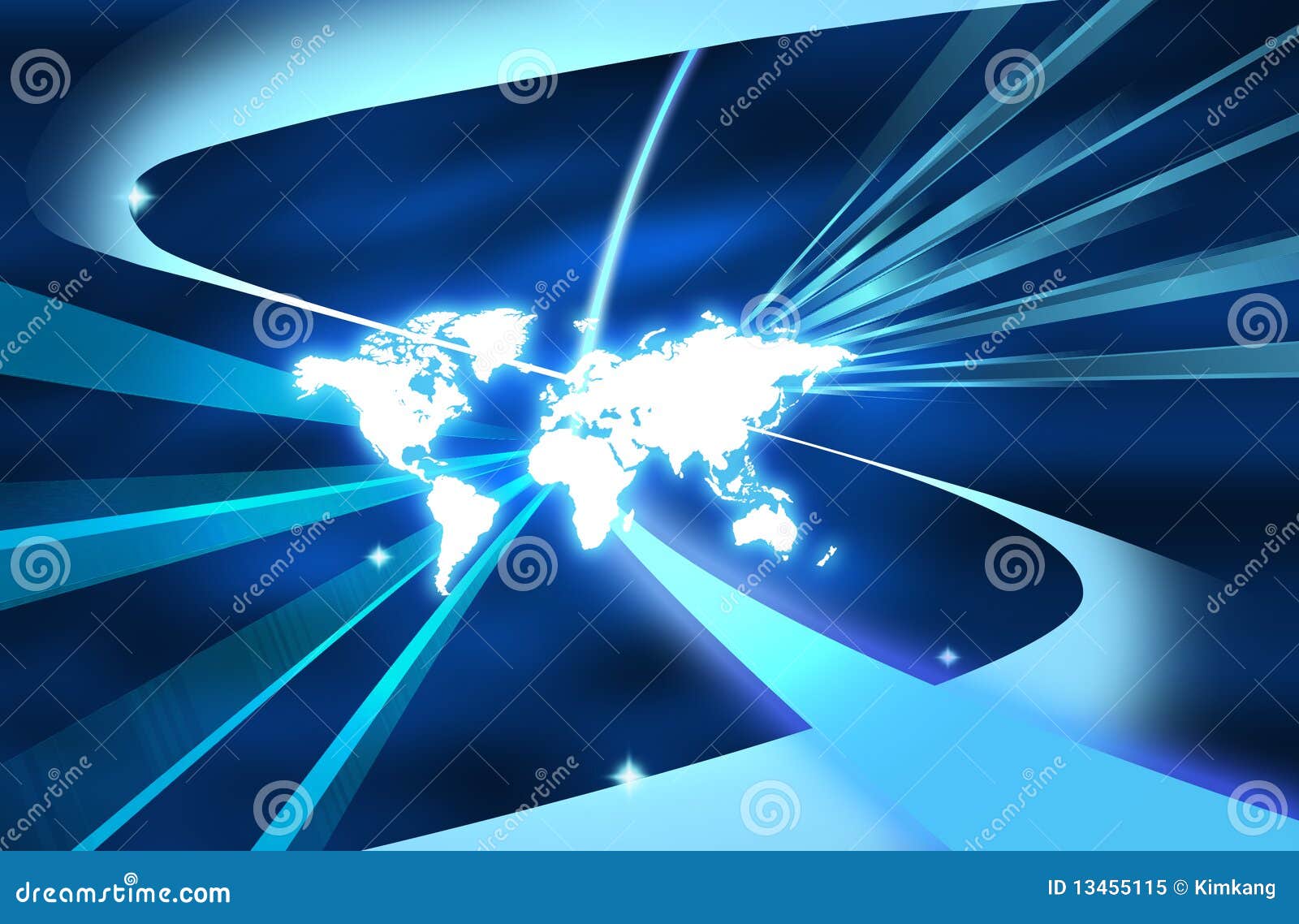 Light Ray Map Stock Image | CartoonDealer.com #13455115