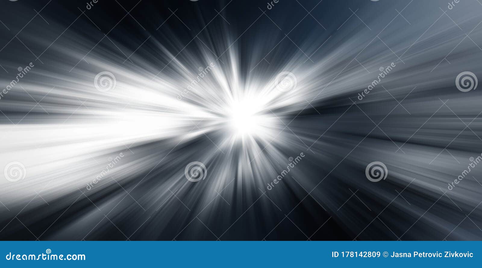 Light Ray or Sun Beam Background. Abstract Blue Neon Light Flash ...