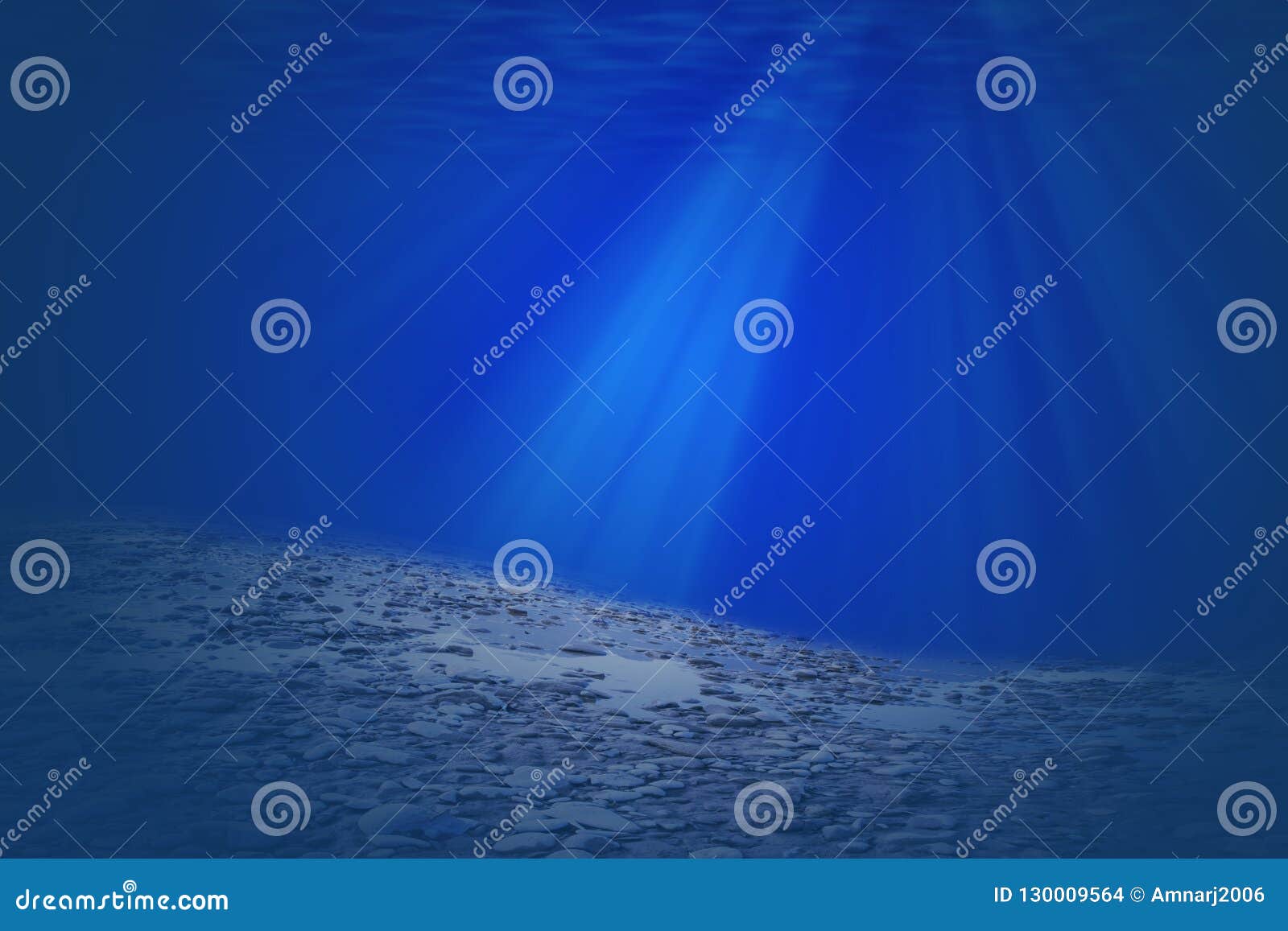Light Ray in Under Deep Sea Nature Stock Photo - Image of marine, deep ...